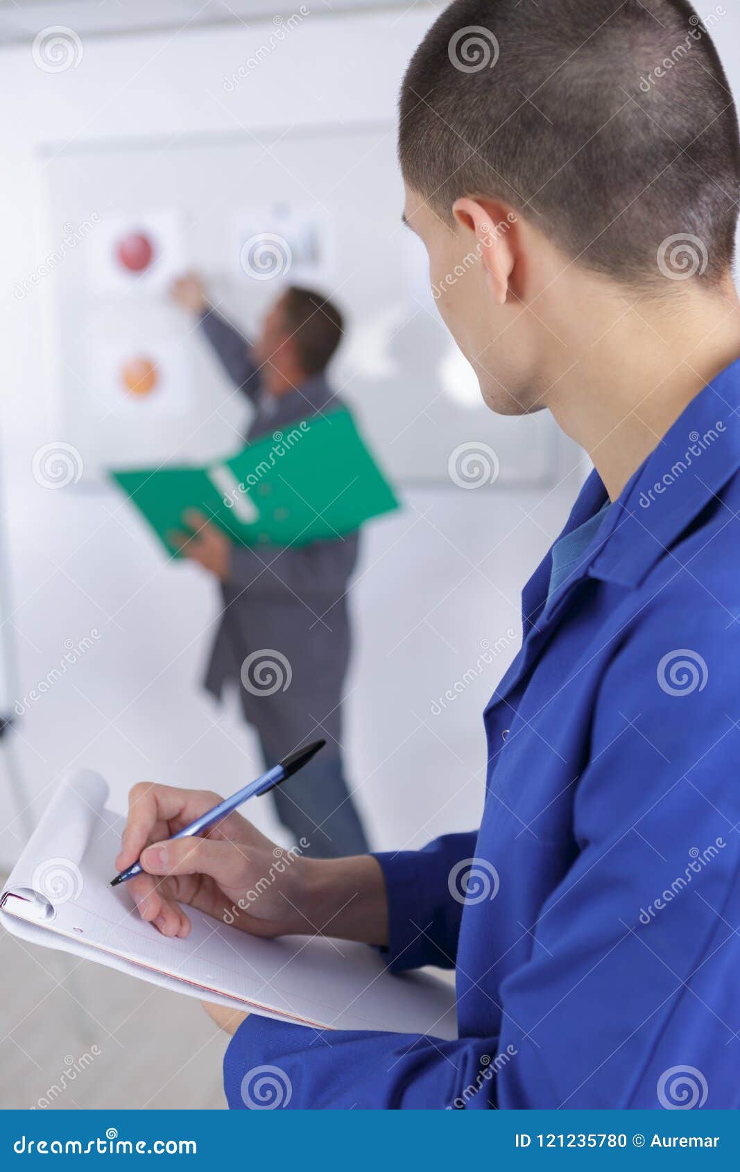 Professional School Student Taking Notes during Class Stock Photo ...