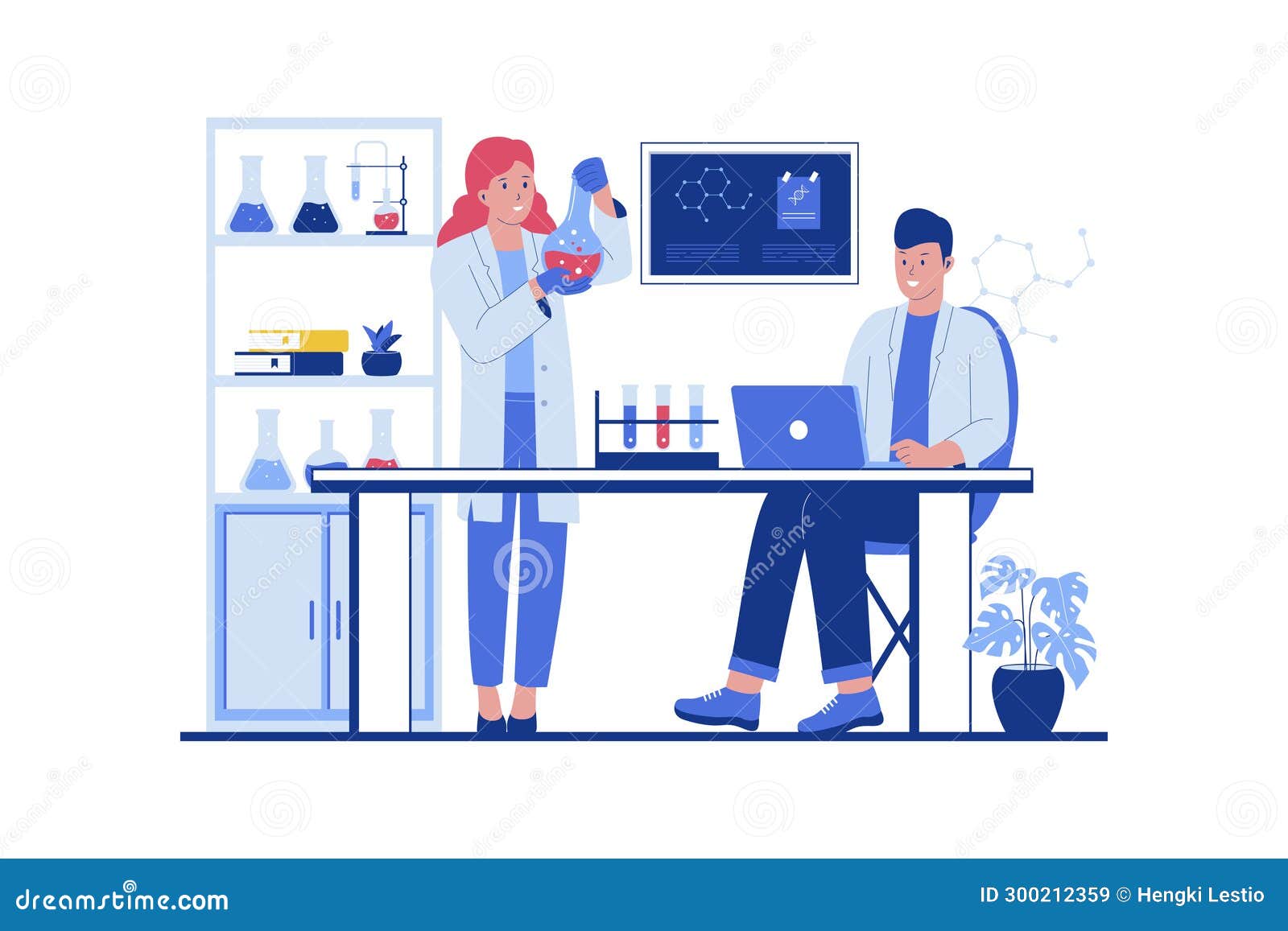 Professional Scientists Researchers Working and Analysis in Laboratory ...