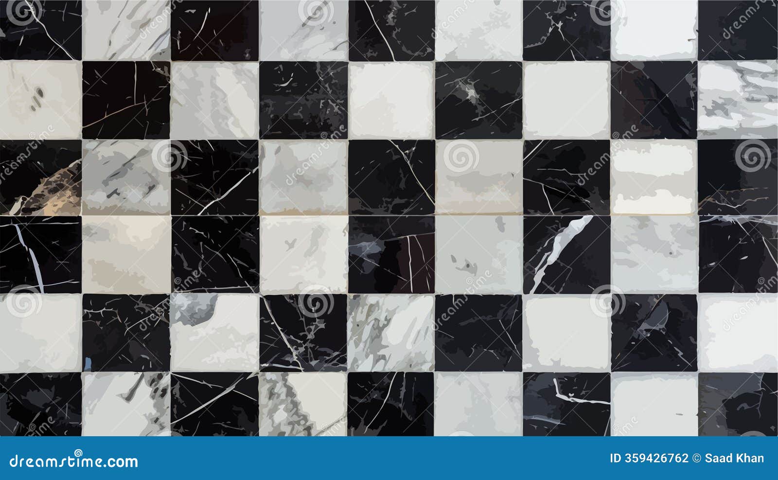 Professional Seamless Black and White Checker or Chess Board Pattern ...