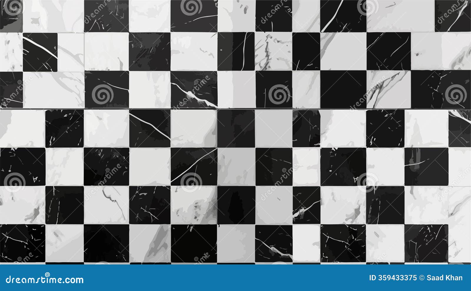 Professional Seamless Black and White Checker or Chess Board Pattern ...