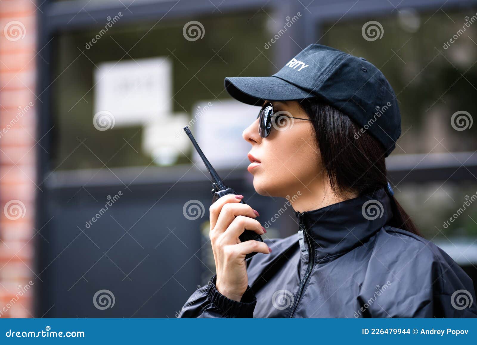 Professional Security Guard Officer Stock Photo - Image of safety ...