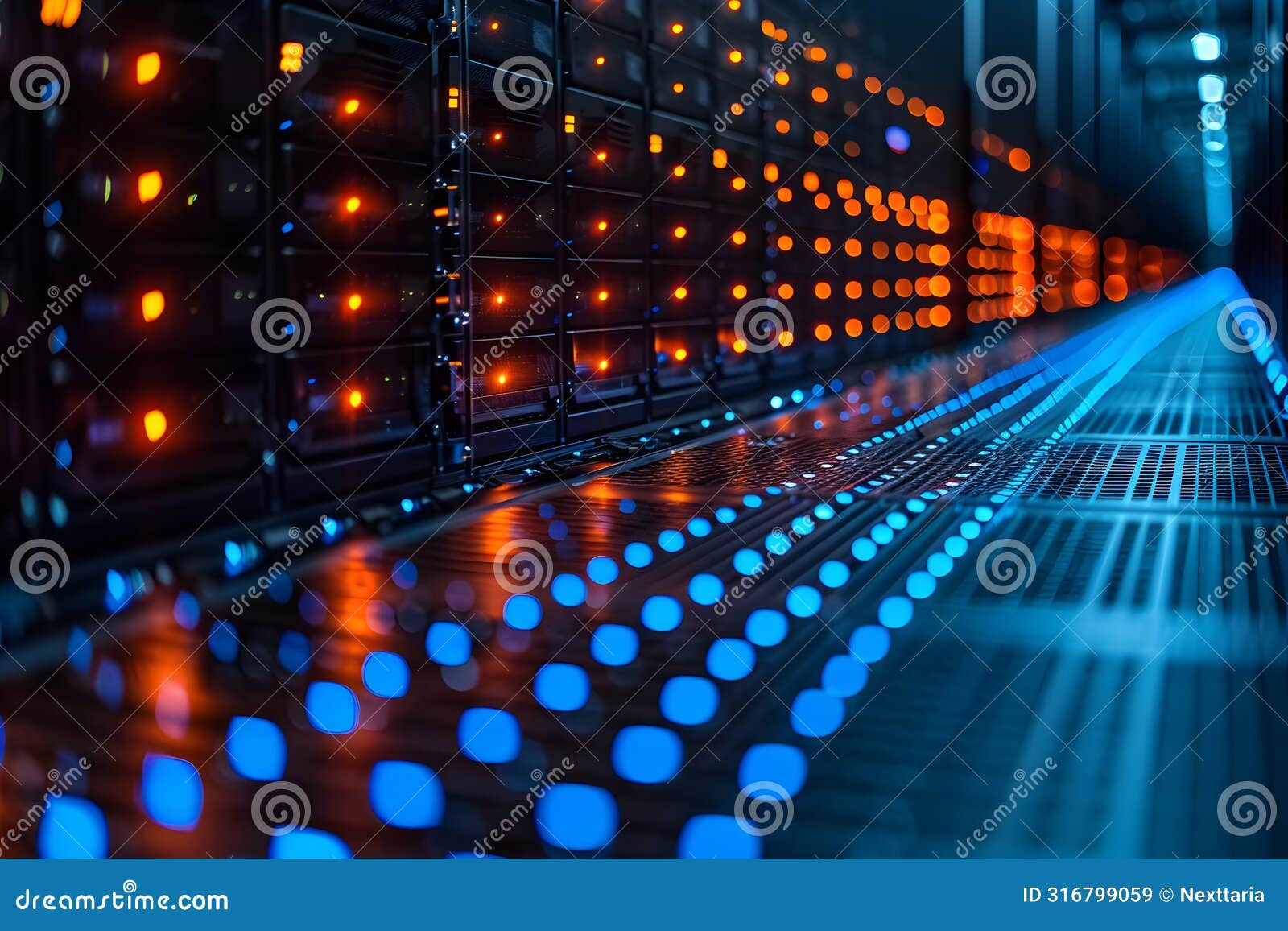 Professional Server Room Backdrop: Global Business Connectivity Stock ...