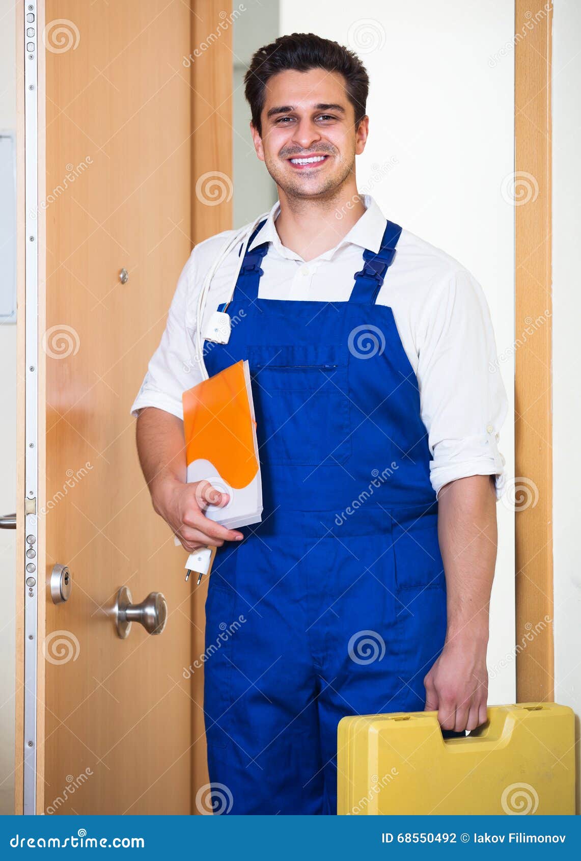 Professional Serviceman with Tools Stock Photo - Image of person ...