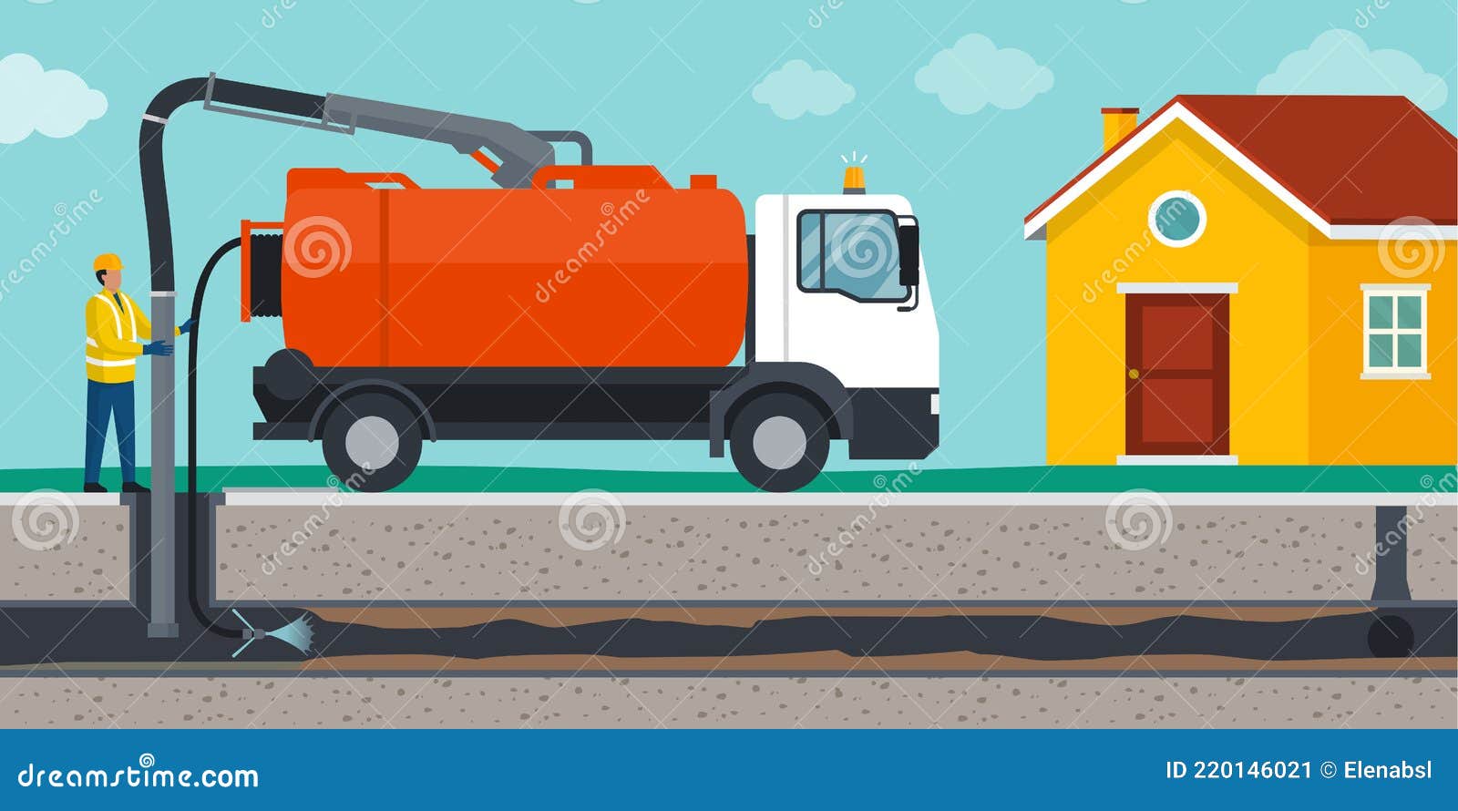 Sewer Worker Royalty-Free Illustration | CartoonDealer.com #160992