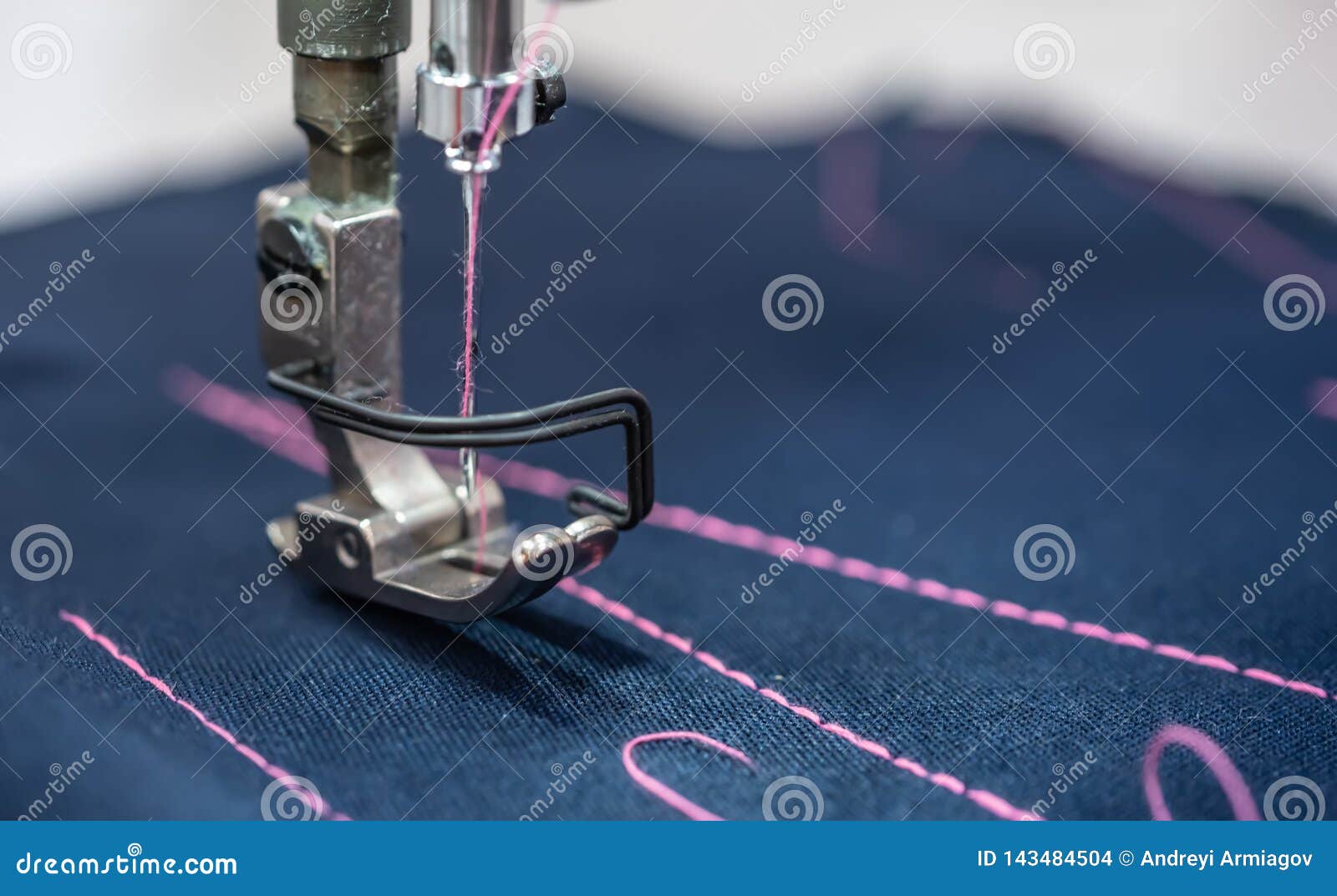 Professional Sewing Machine Embroidery Letters Royalty-Free Stock Image ...