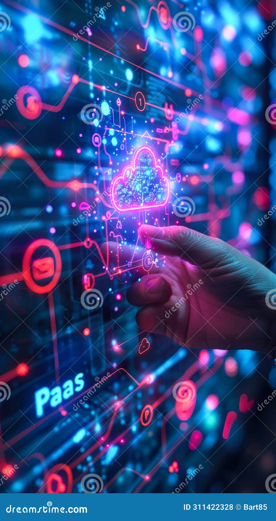 Professional Showcasing Cloud Computing Concept of Platform As a ...