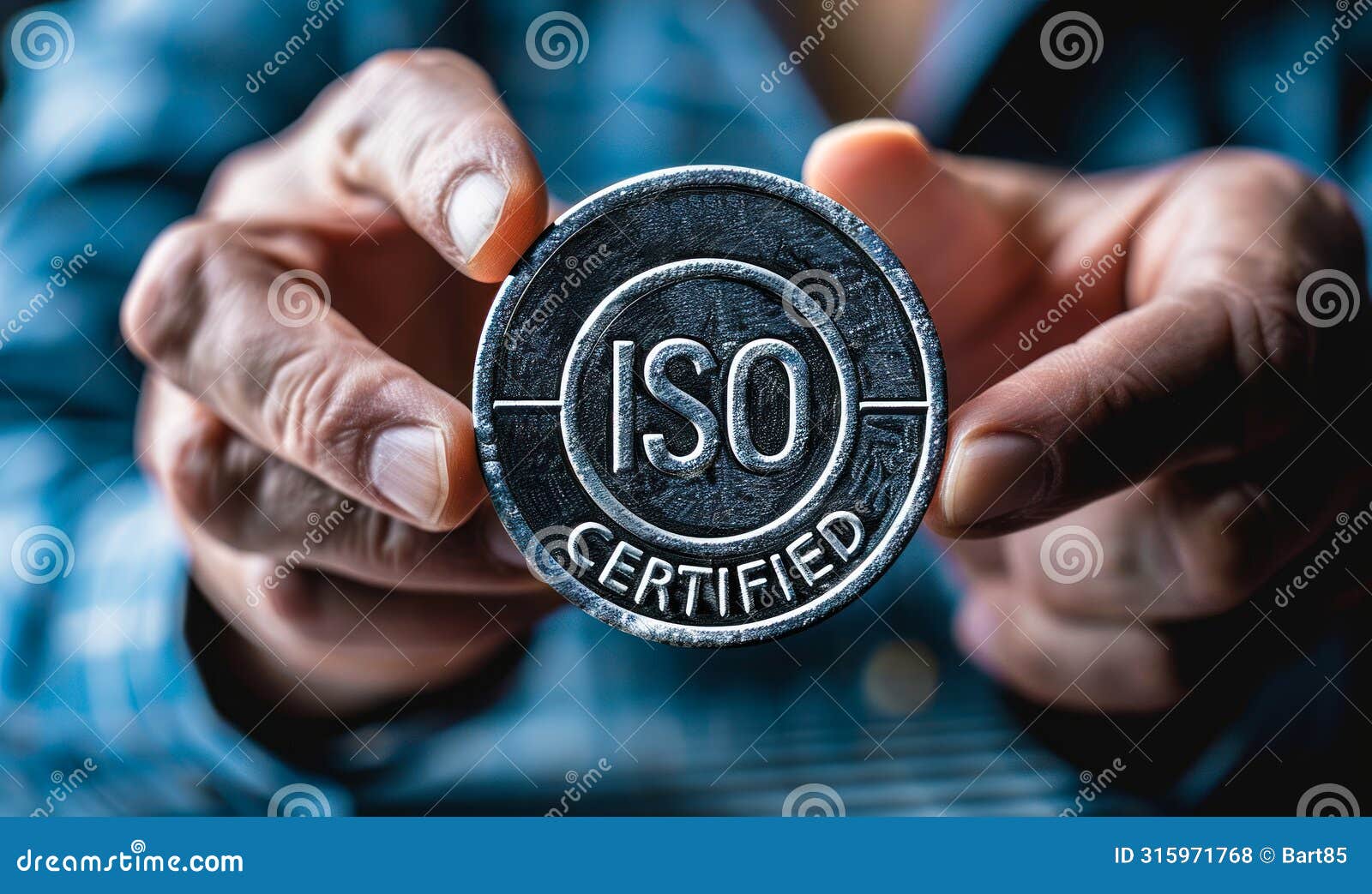 Professional Showcasing ISO Certification Emblem As a Commitment To ...