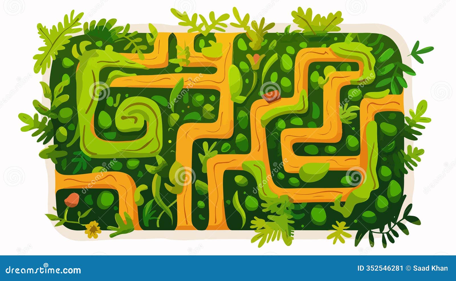 Professional Simple Labyrinth Maze Game Vector Illustration Stock ...