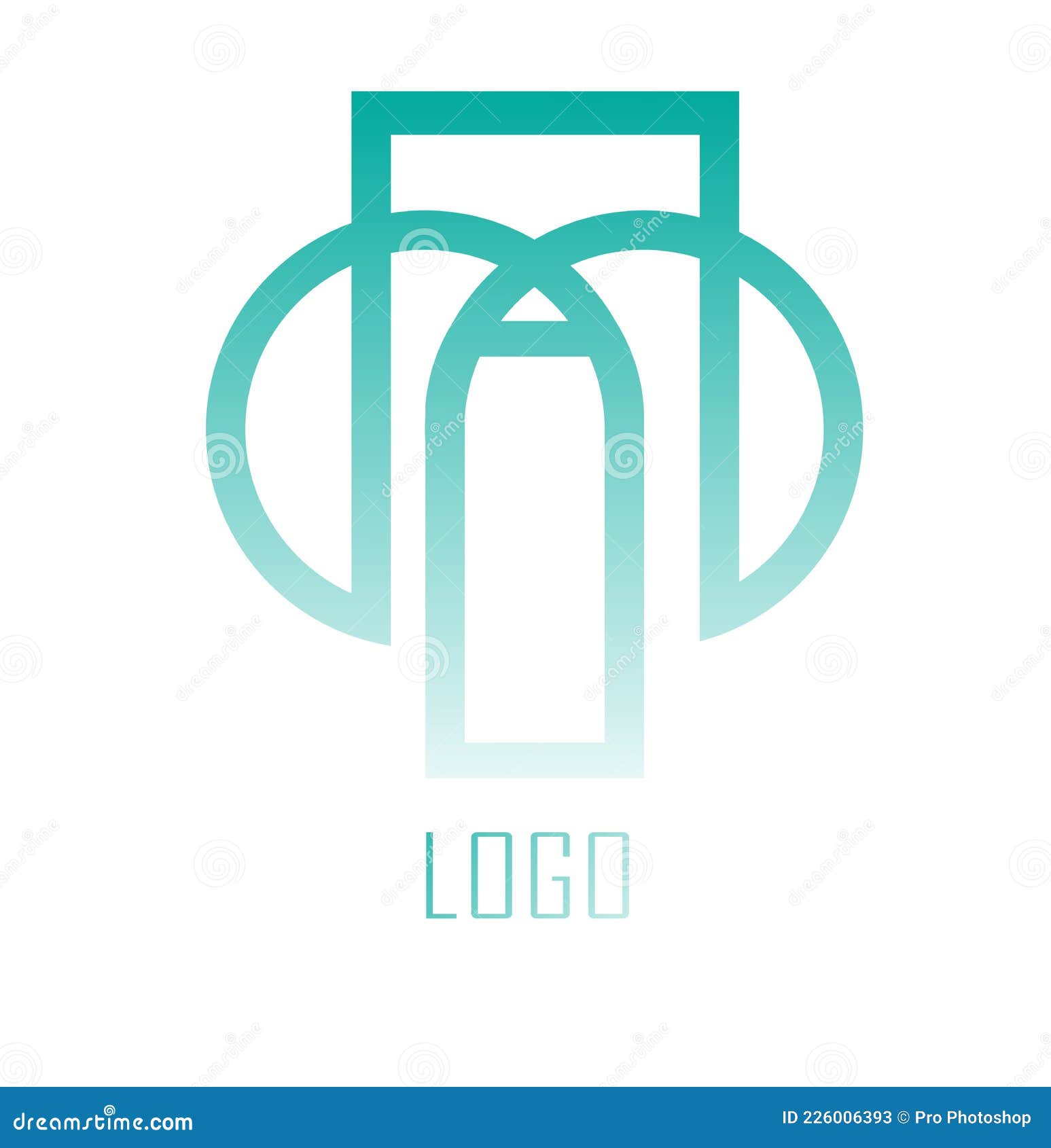 Professional Simple Logo Design with Abstract Background Stock Vector ...