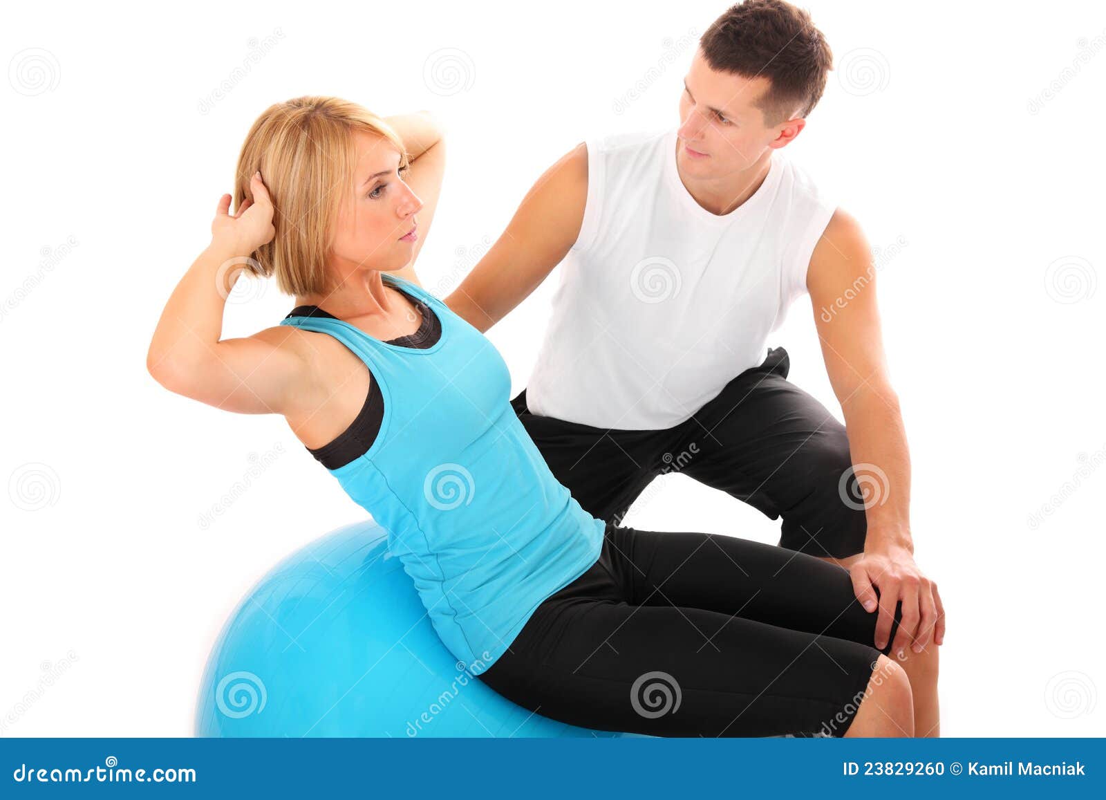 Professional sit-ups stock photo. Image of healthy, partner - 23829260