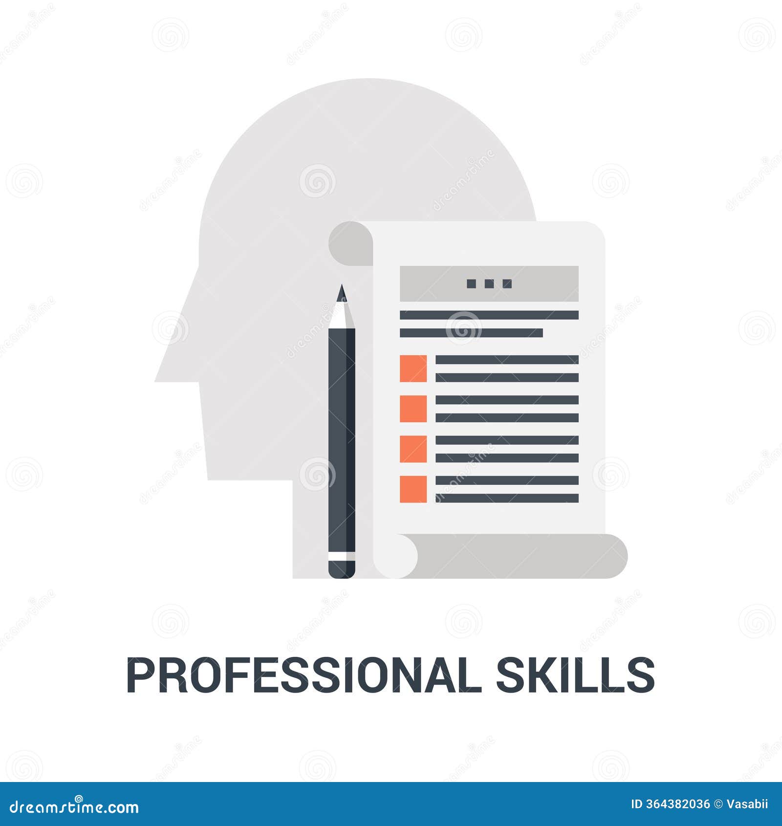 Skills Icon With Research Sign. Skills Icon And Explore, Find, Inspect Symbol Vector ...