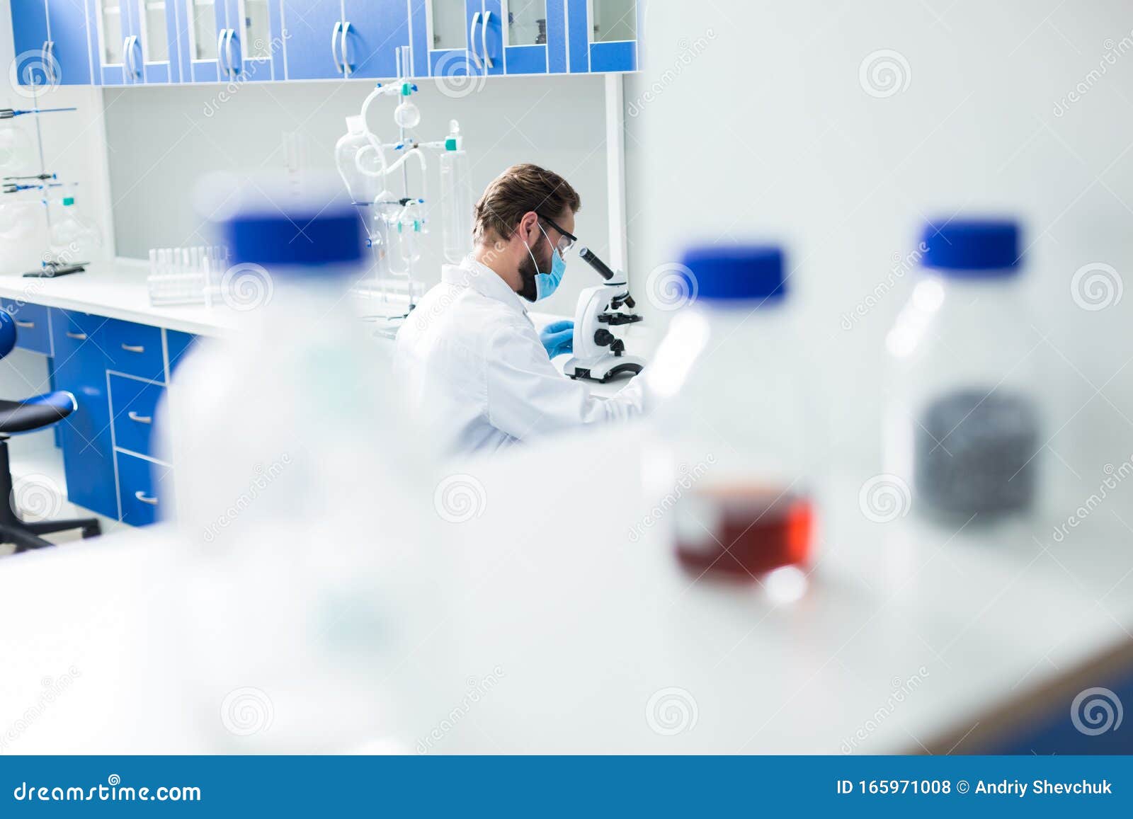 Professional Smart Scientist Being at Work Stock Photo - Image of ...
