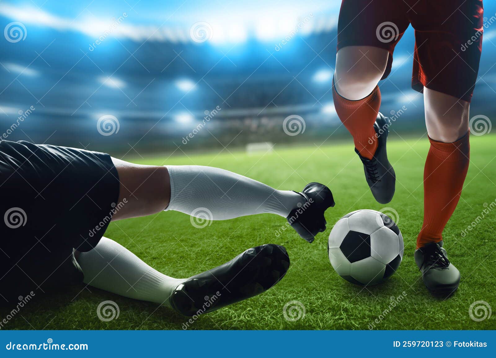 Professional Soccer Player on Action Stock Image - Image of kick ...