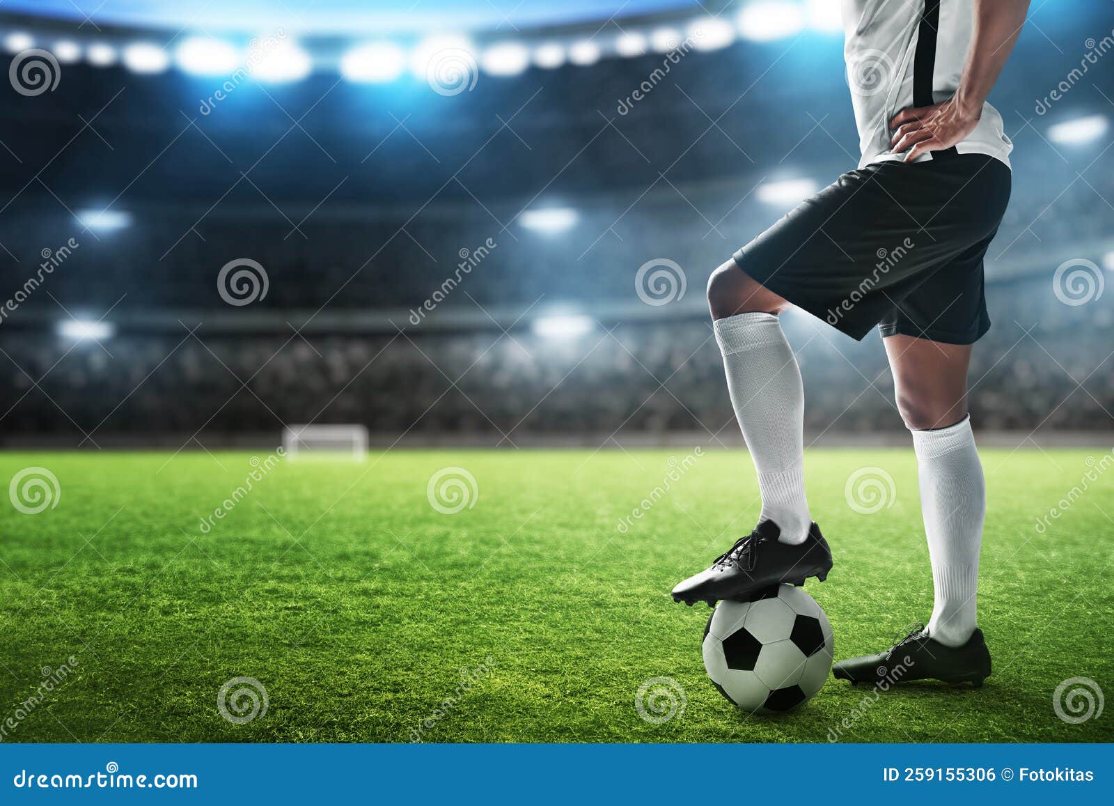 Professional Soccer Player in Actions Stock Photo - Image of ...