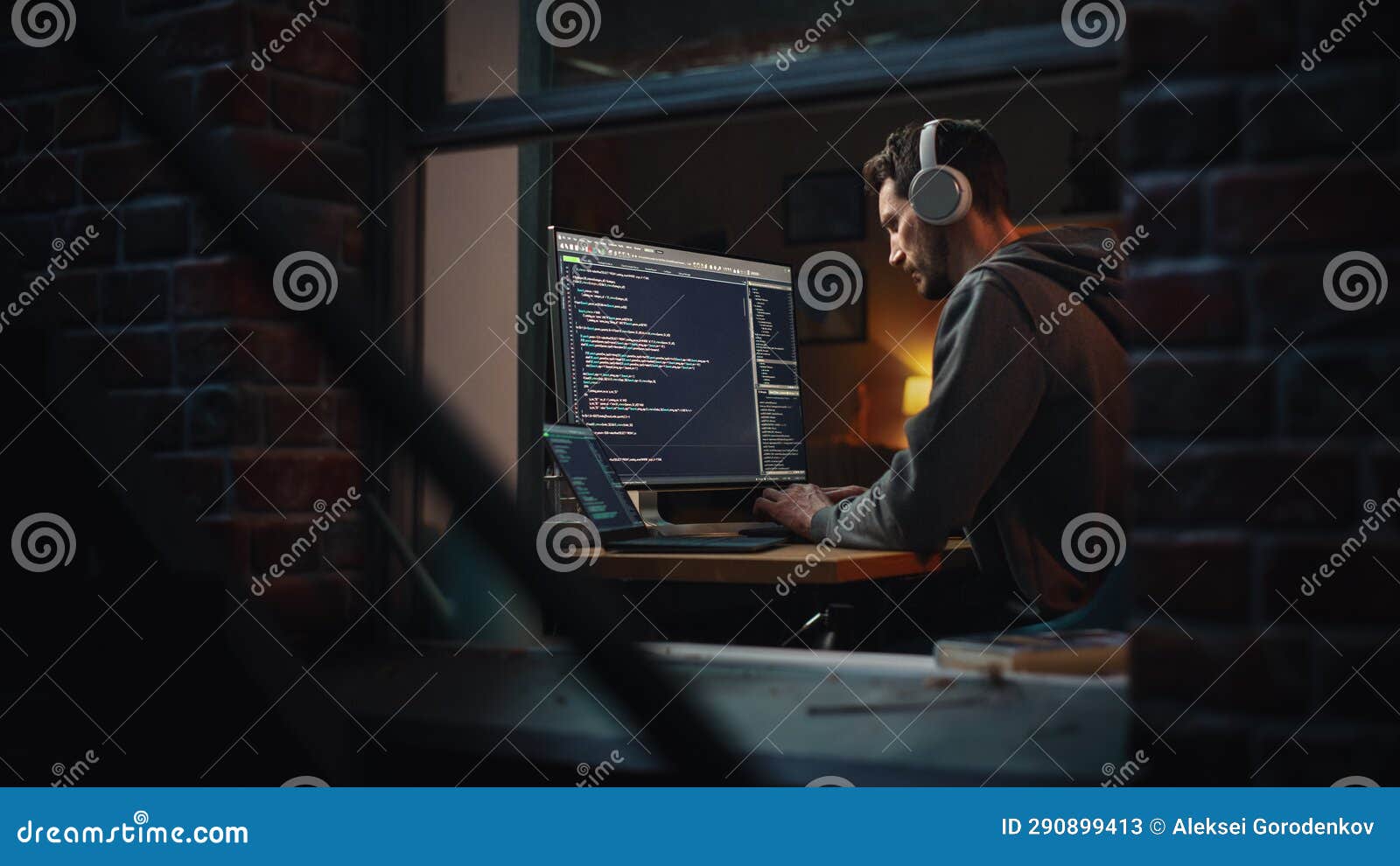 Professional Software Developer Writing Code With Generic Programming