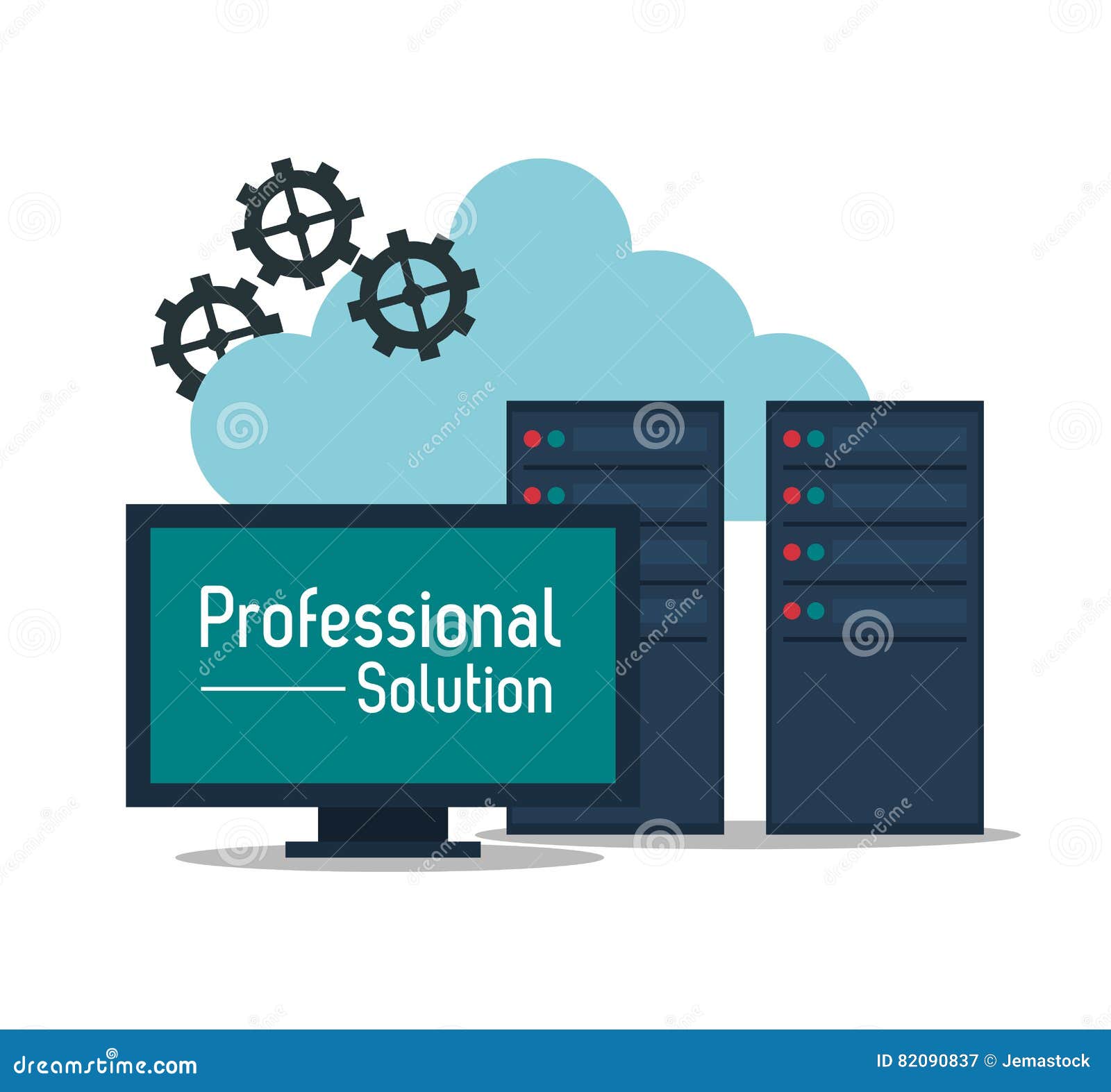 Professional Solution Technology Design Stock Vector - Illustration of ...