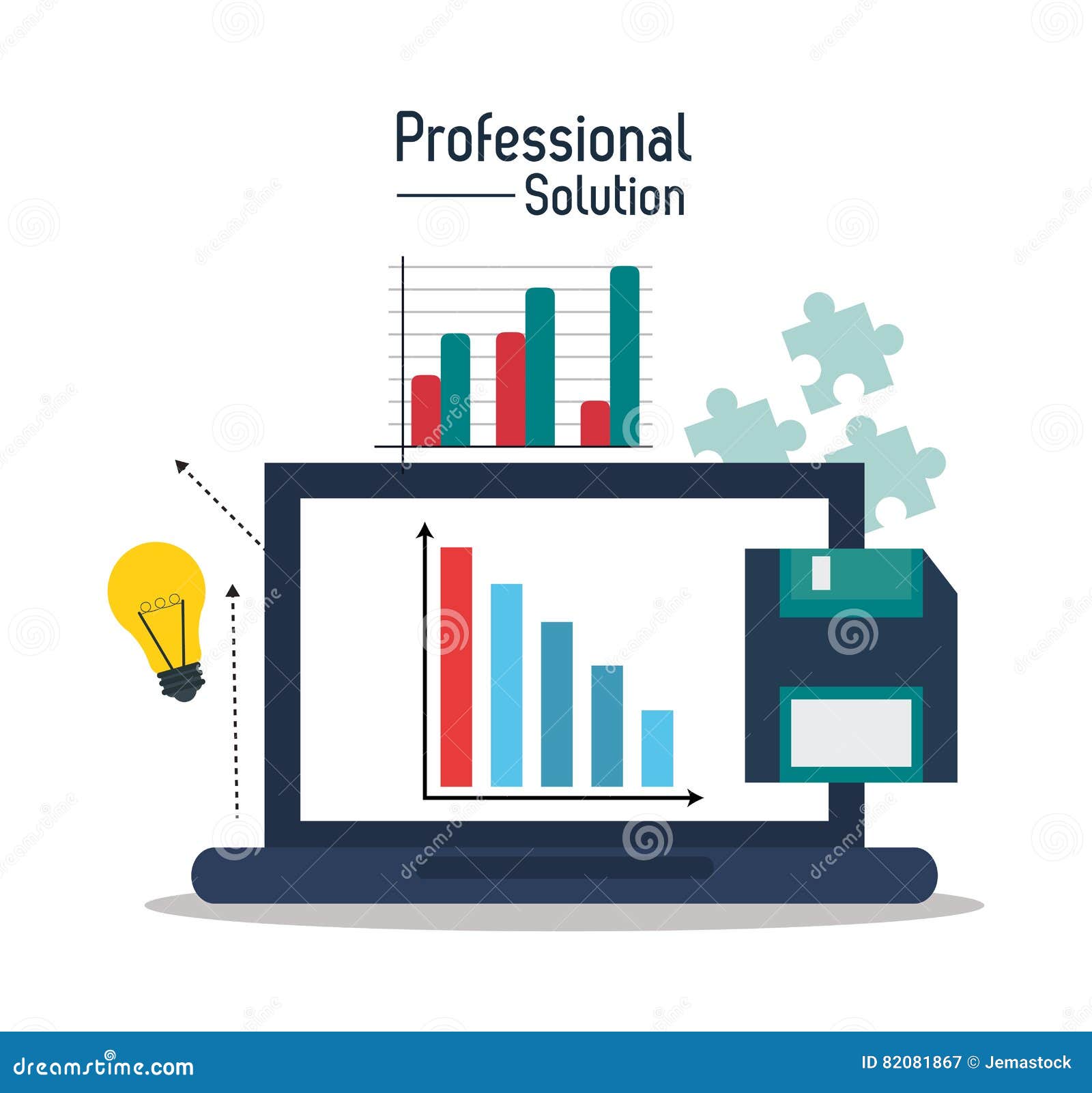 Professional Solution Technology Design Stock Vector - Illustration of ...