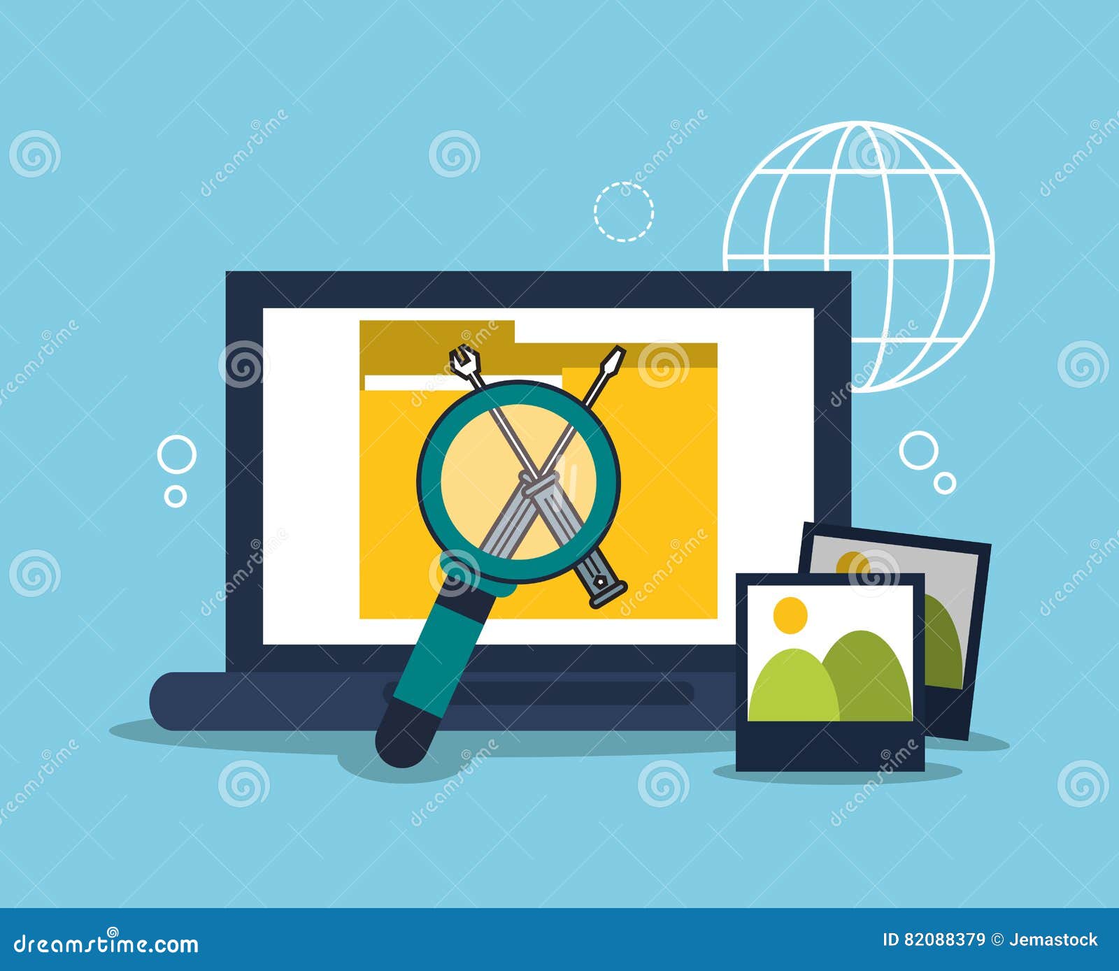 Professional Solution Technology Design Stock Vector - Illustration of ...