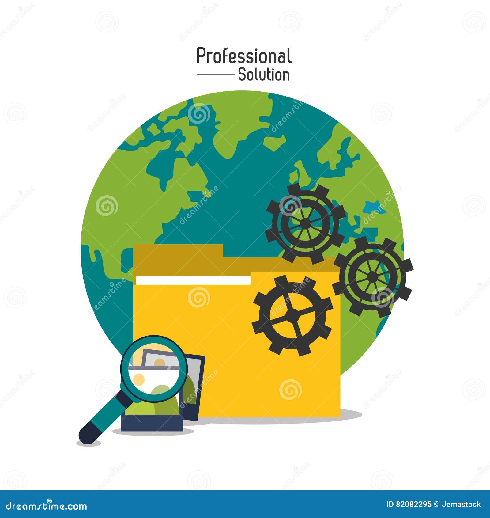 Professional Solution Technology Design Stock Vector - Illustration of ...