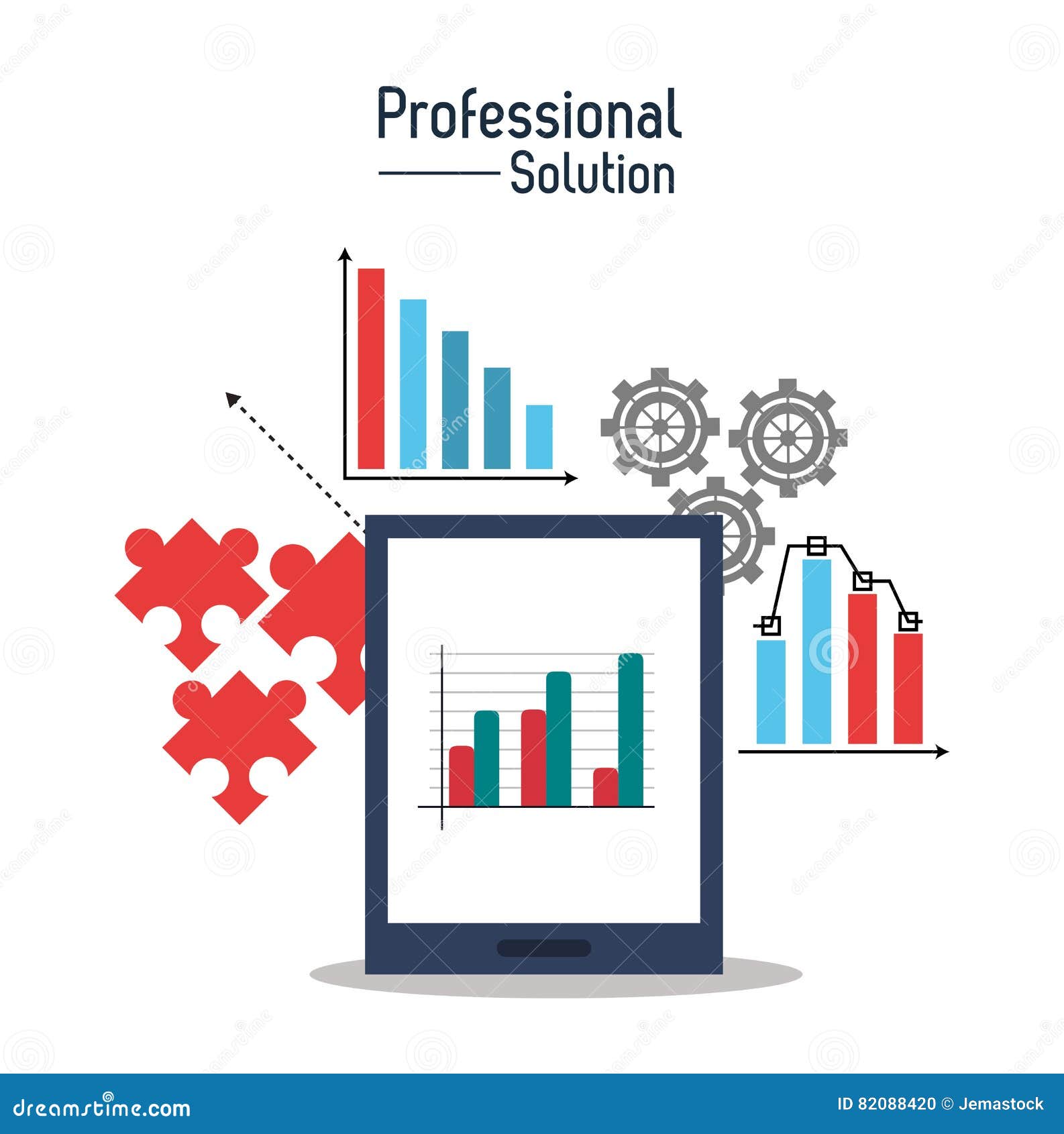 Professional Solution Technology Design Stock Vector - Illustration of ...