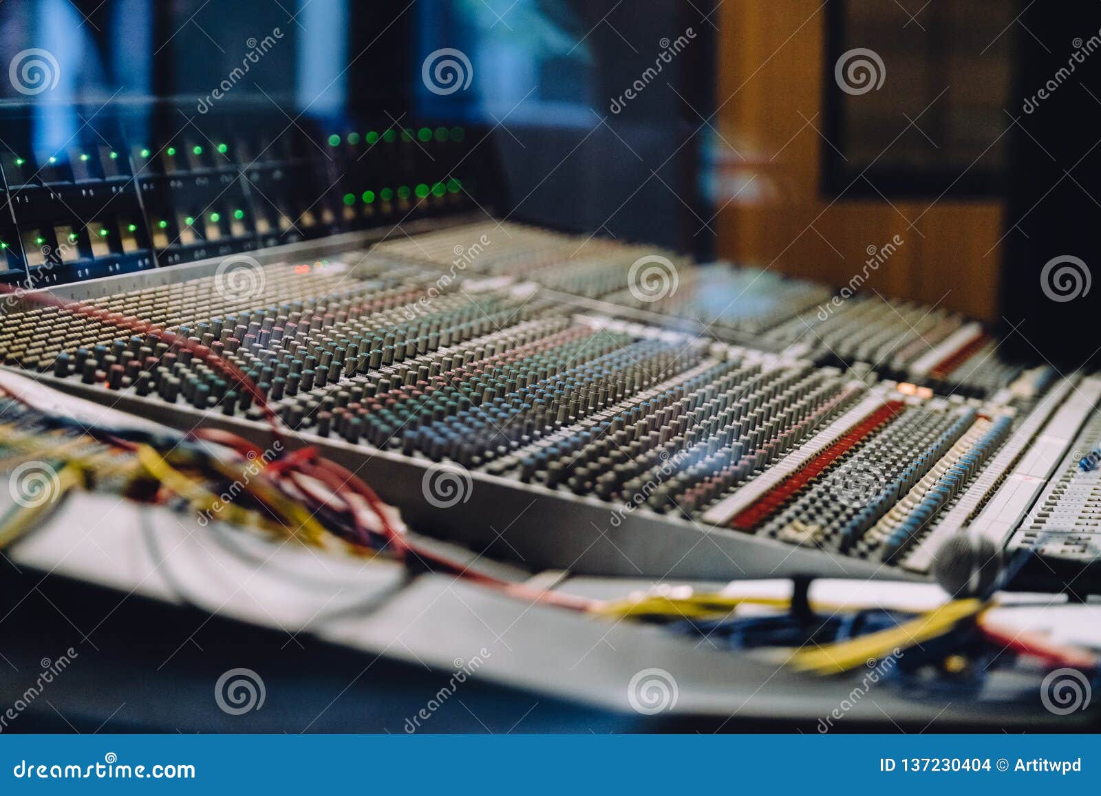 Professional Soundboard Including Audio Mixer Control Panel with ...