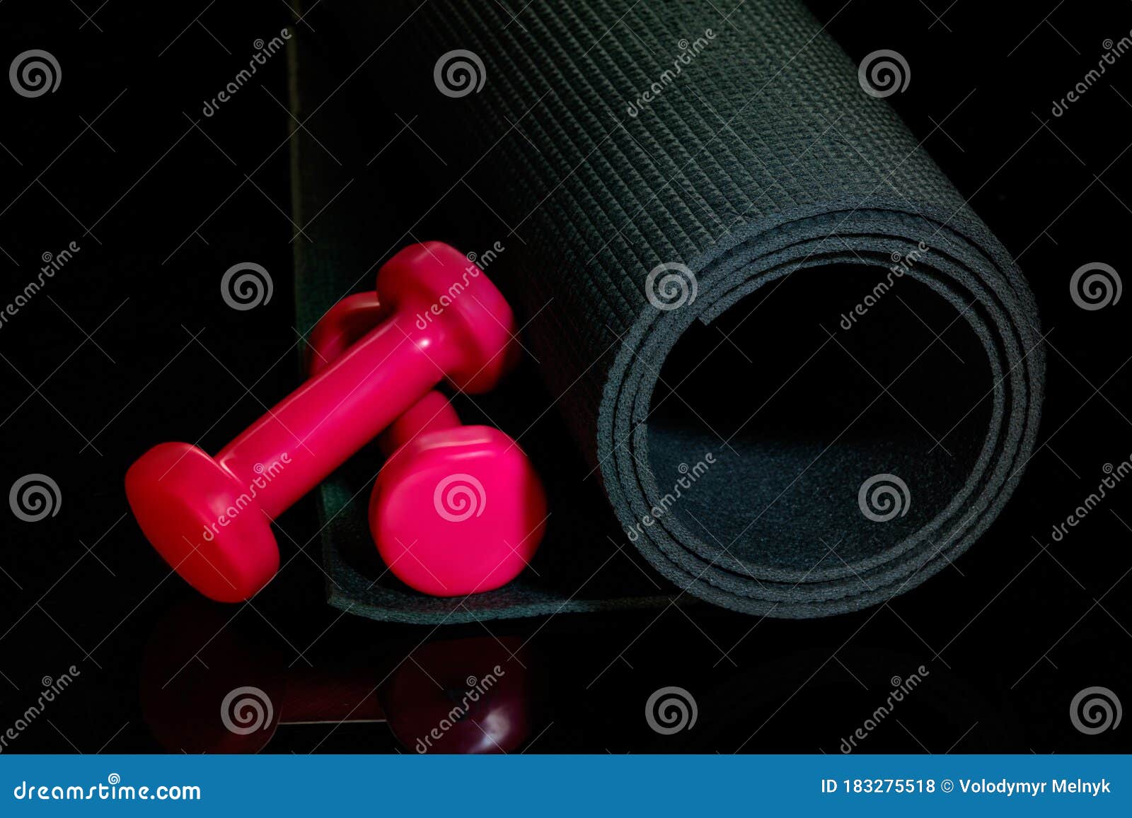 Professional Sport Equipment Isolated on Black Studio Background ...