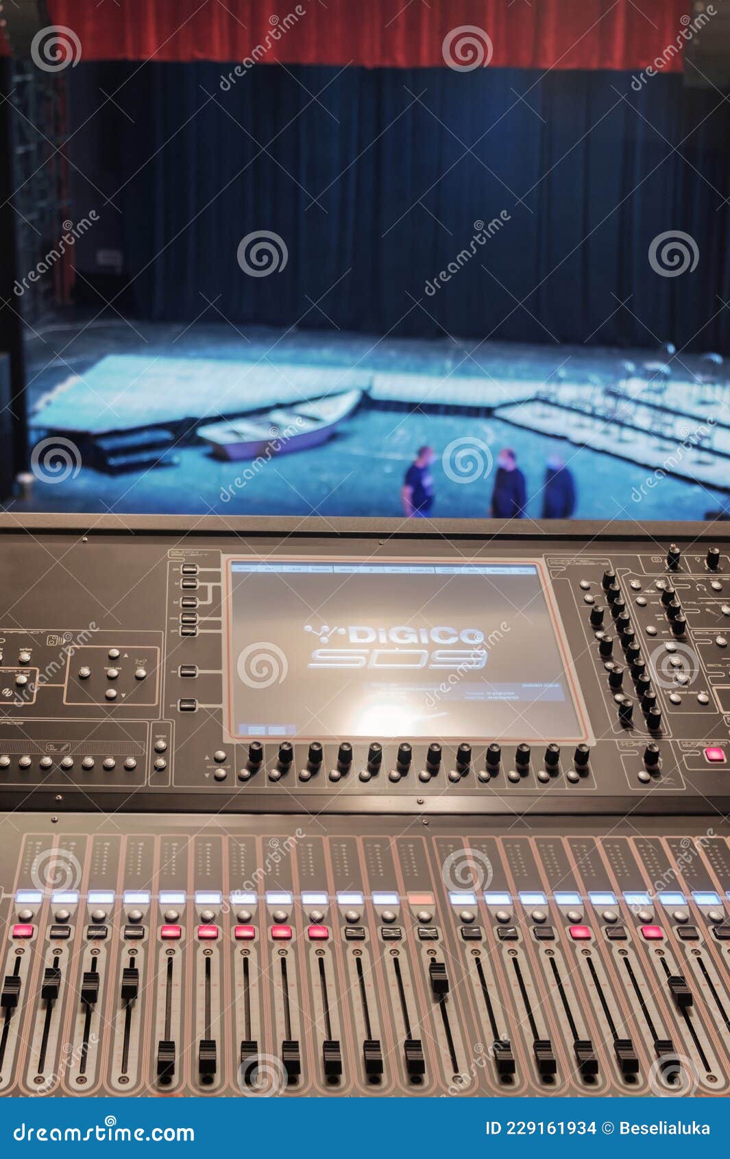 Professional Stage Lighting Control Console Stock Photo - Image of ...