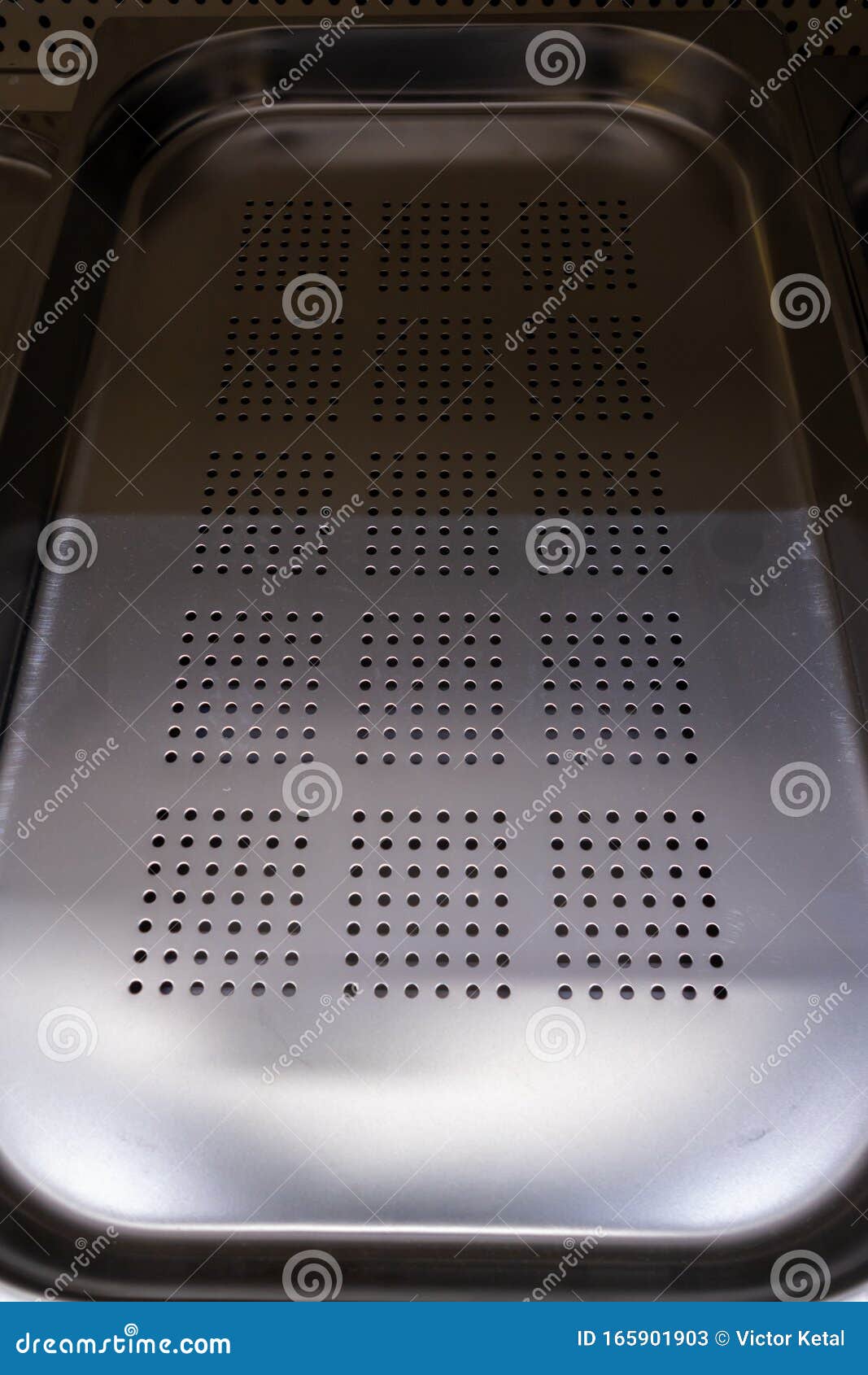 Professional Stainless Steel Cookware. Kitchen Trays and Molds. Stock ...