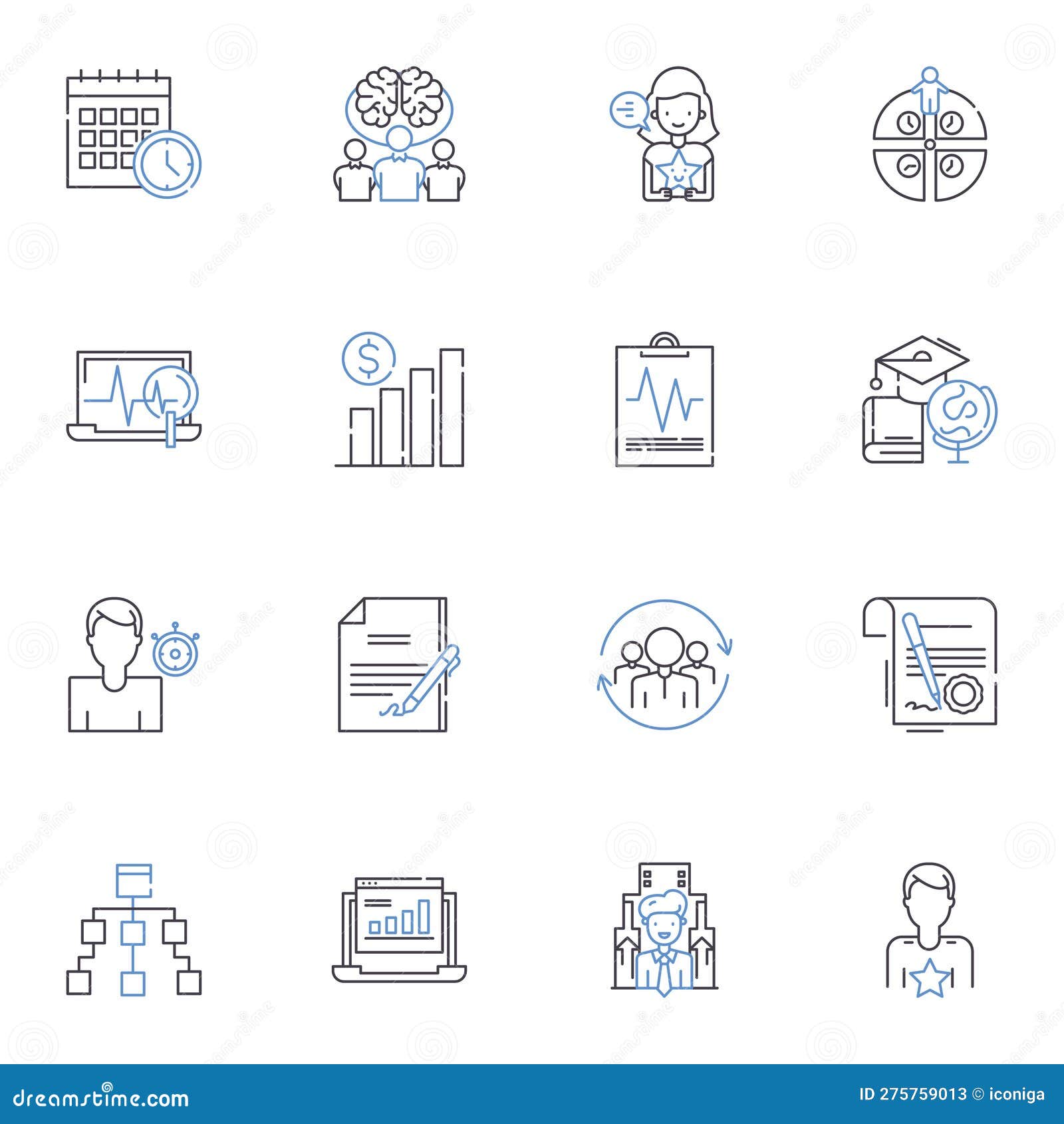 Standards Line Icons Collection. Criteria, Norms, Benchmarks ...