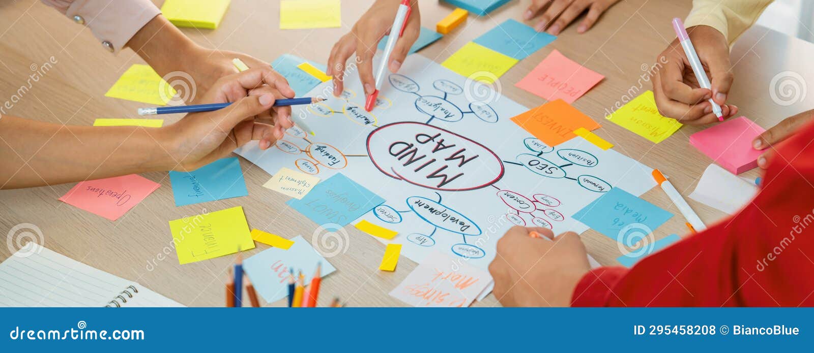 Professional Startup Group Share Marketing Idea by Using Mind Map ...
