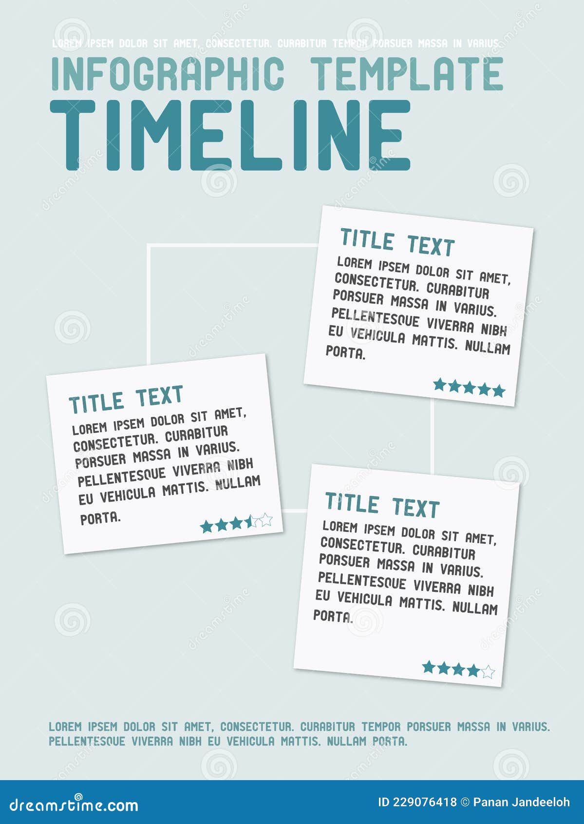 Professional Timeline Infographic Template With Four Steps Cartoon ...