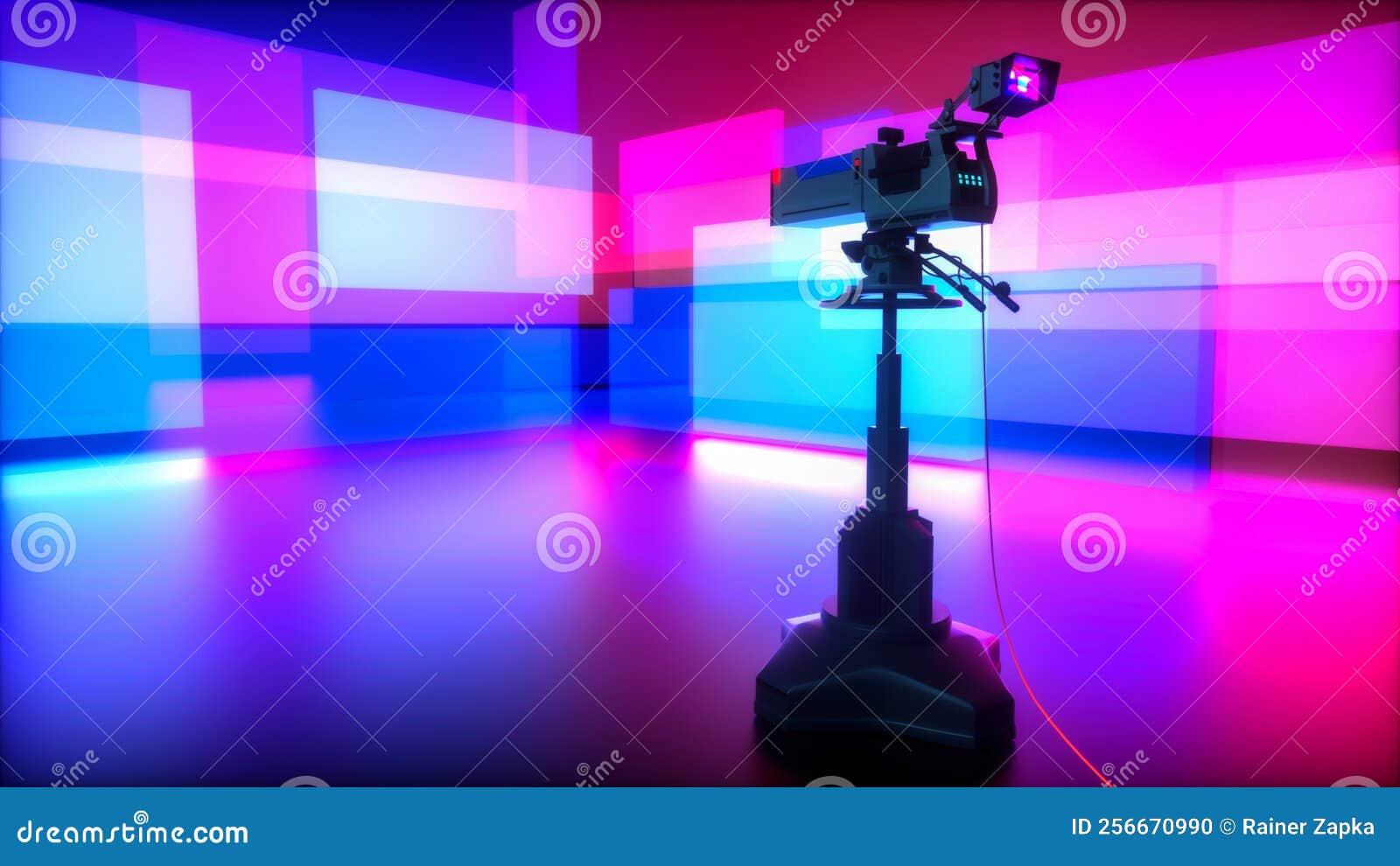 Professional Studio Camera 3d Rendering Stock Illustration ...