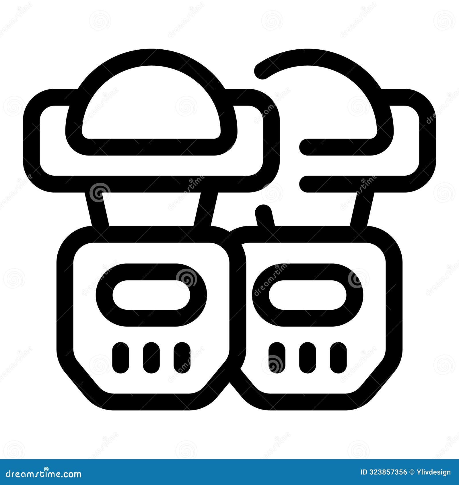 Professional Studio Flash Units with External Battery Packs Icon Stock ...