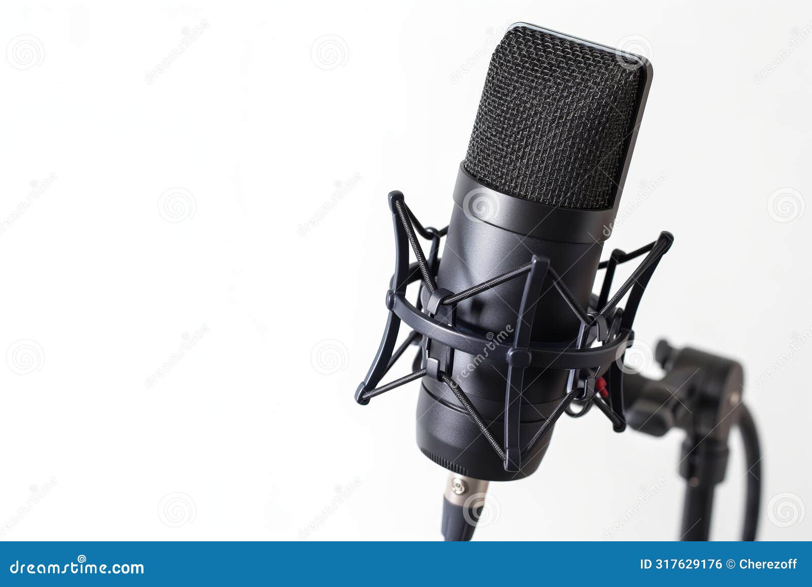 Professional Studio Microphone on Stand Stock Photo - Image of ...