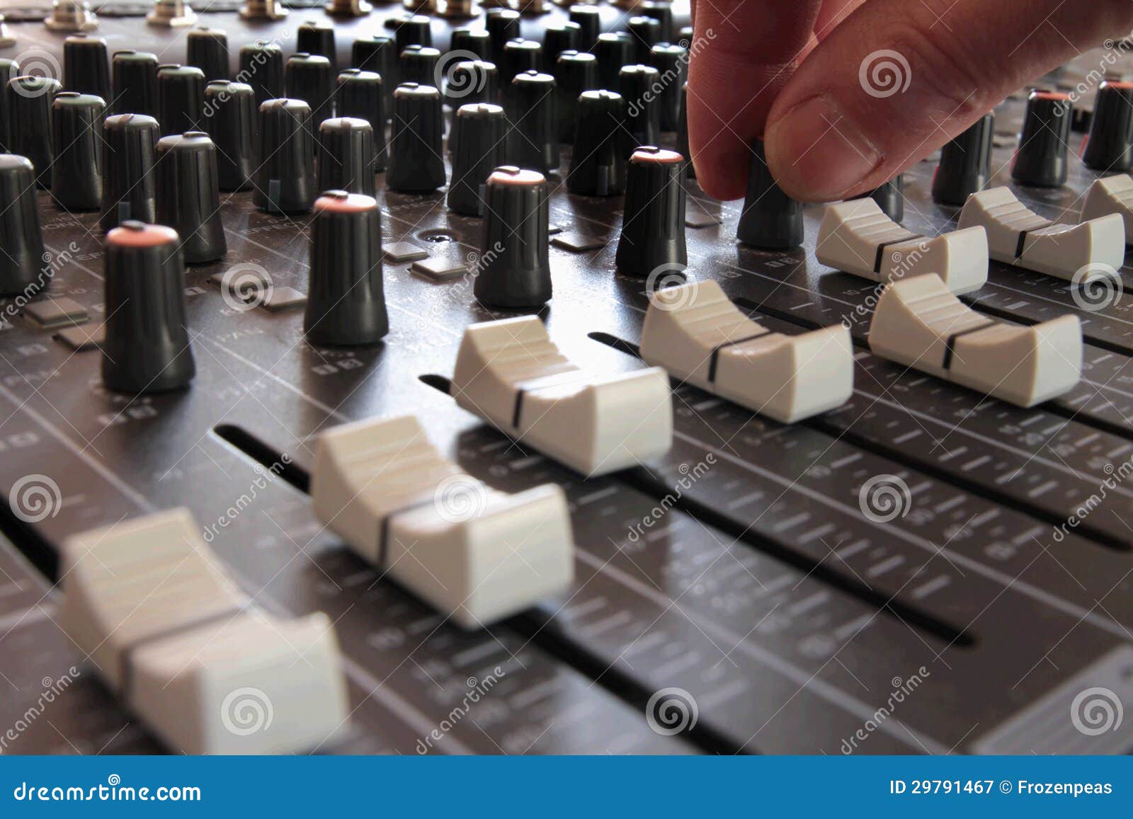 Professional Sound Mixer stock image. Image of volume - 29791467