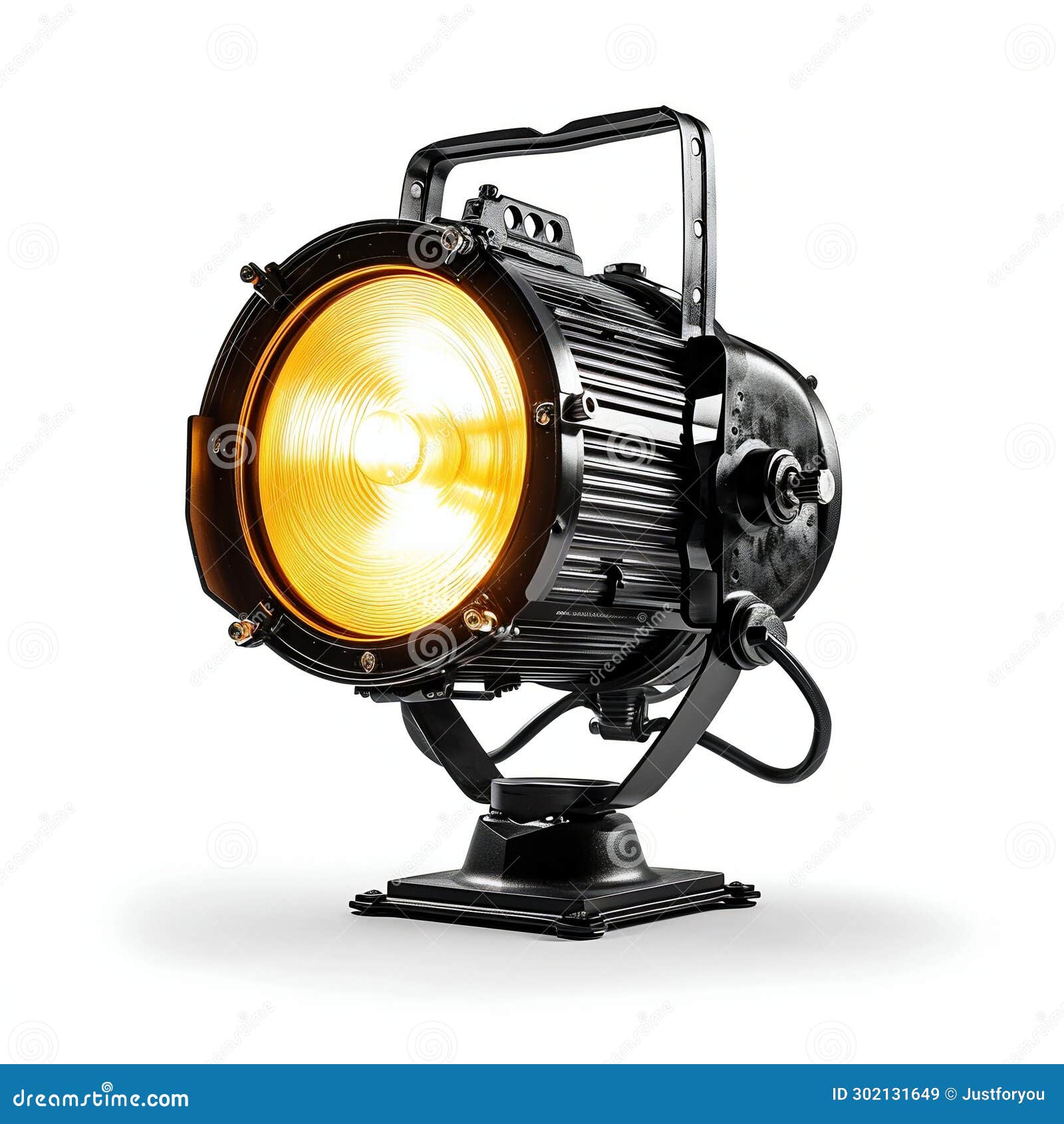 Professional Studio Spotlight Isolated on White Background. Generative ...