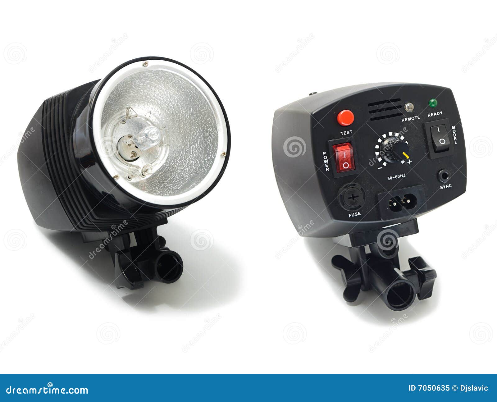 Professional studio strobe stock image. Image of modern - 7050635