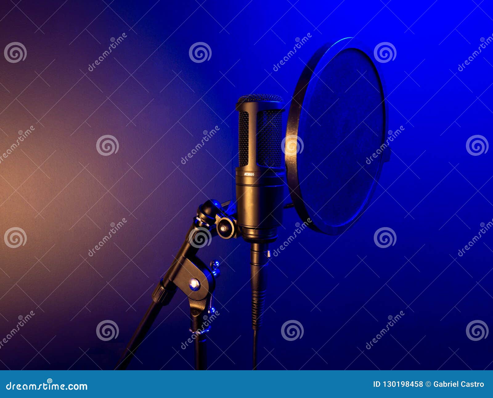 Professional Studio Vocal Condenser Microphone Stock Photo - Image of ...