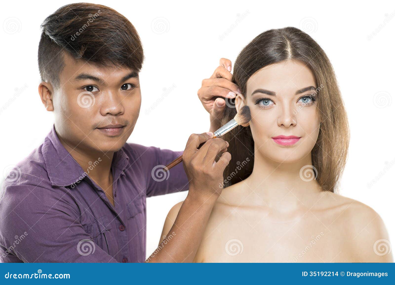 Professional stylist stock photo. Image of makeup, asian - 35192214