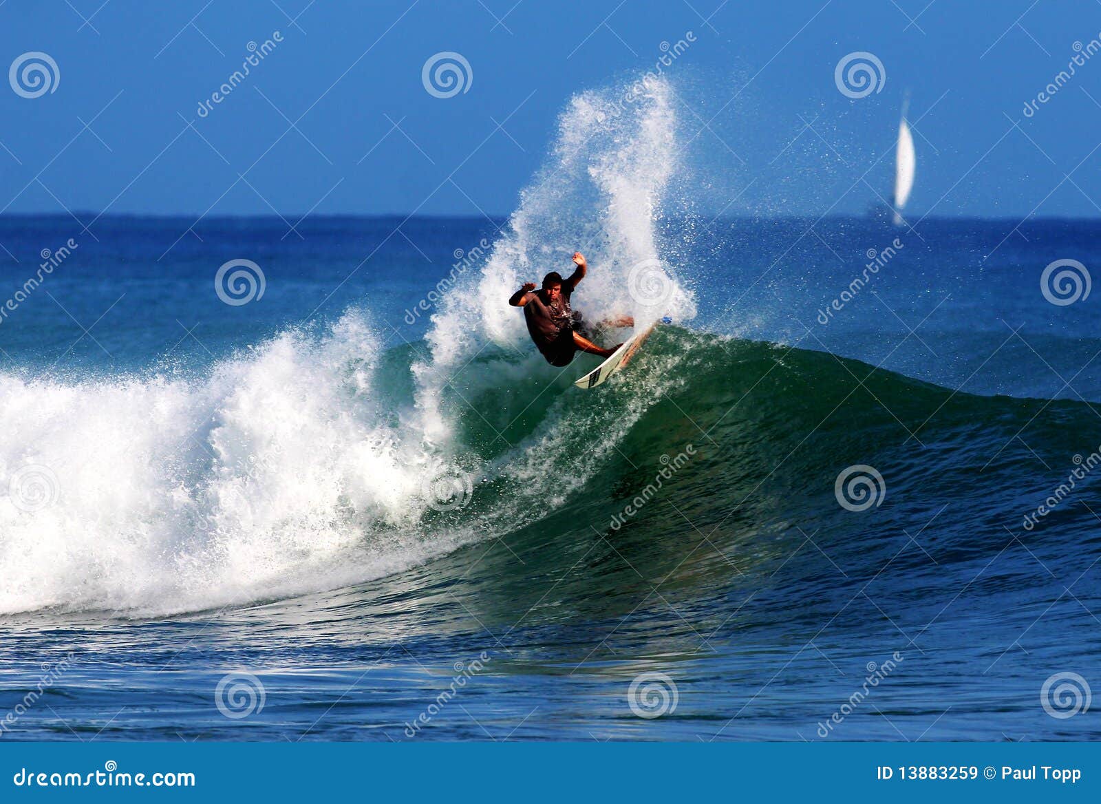 Professional Surfer Anthony Walsh Surfing Hawaii Editorial Stock Image ...