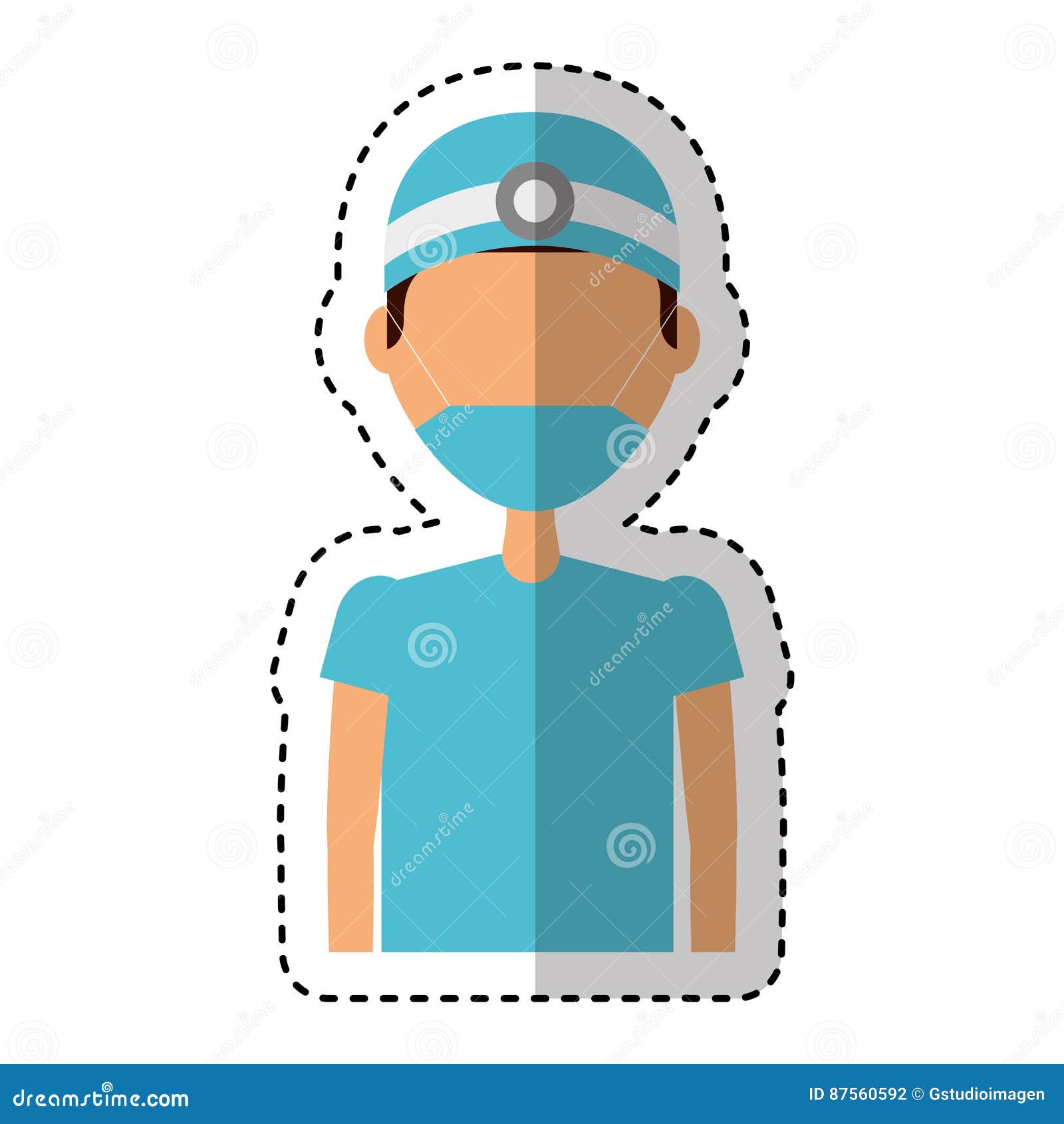 Professional Surgeon Avatar Character Stock Vector - Illustration of ...