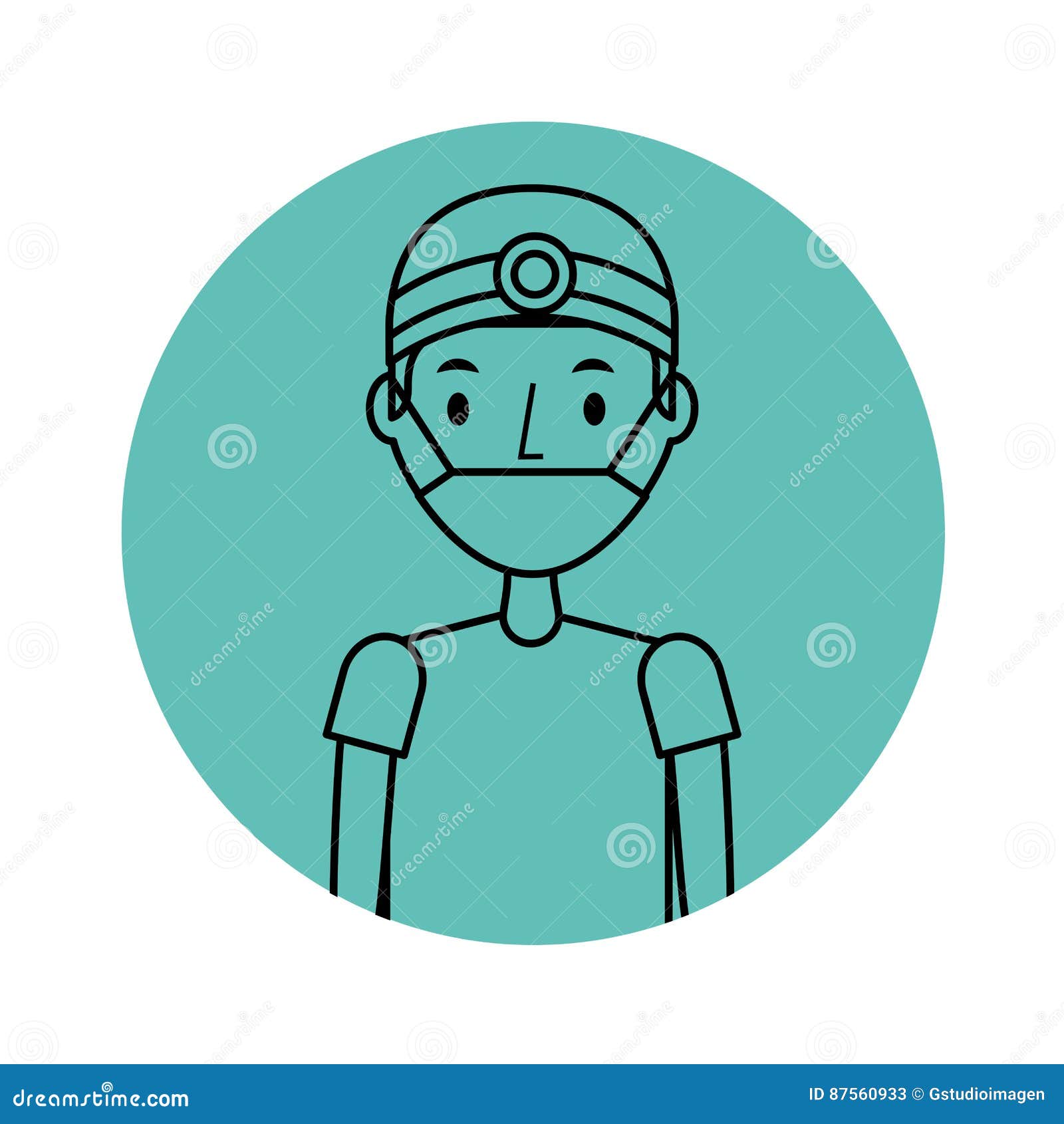 Professional Surgeon Avatar Character Stock Vector - Illustration of ...