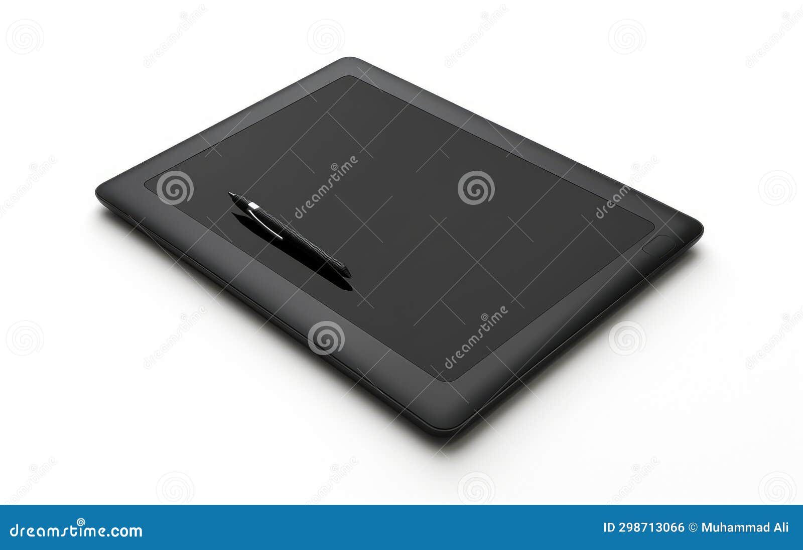 Professional Tablet Snapshot on White Background Stock Illustration ...