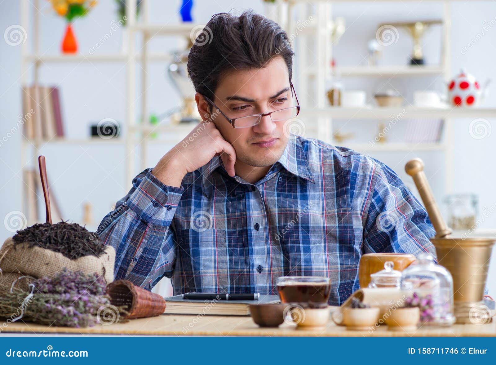 Professional Tea Expert Trying New Brews Stock Photo - Image of ...