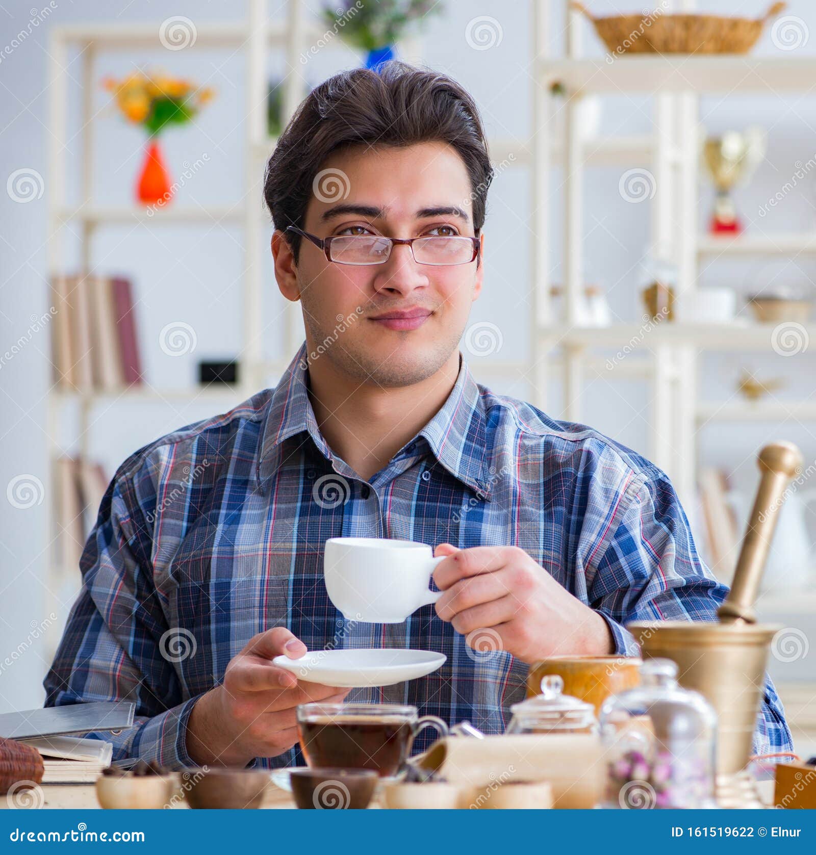 Professional Tea Expert Trying New Brews Stock Photo - Image of fresh ...
