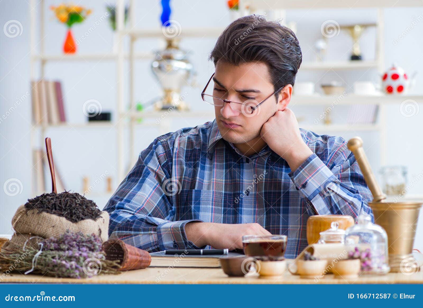Professional Tea Expert Trying New Brews Stock Image - Image of ...