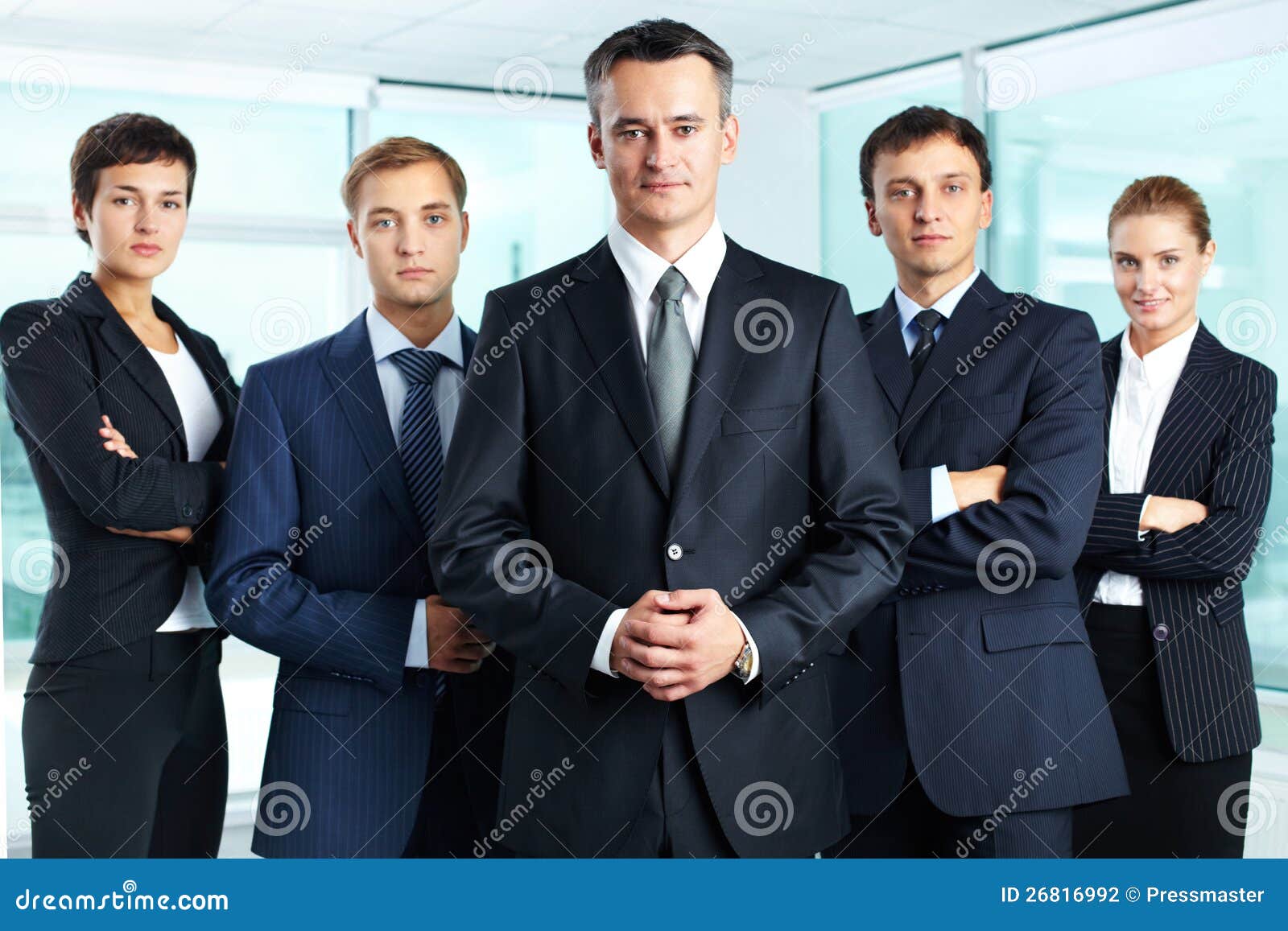 Professional team stock photo. Image of boss, female - 26816992