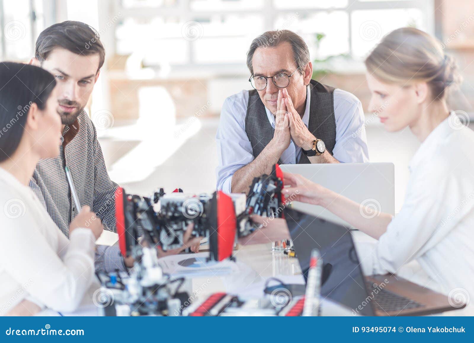 Professional Team Communication in Office Stock Photo - Image of office ...