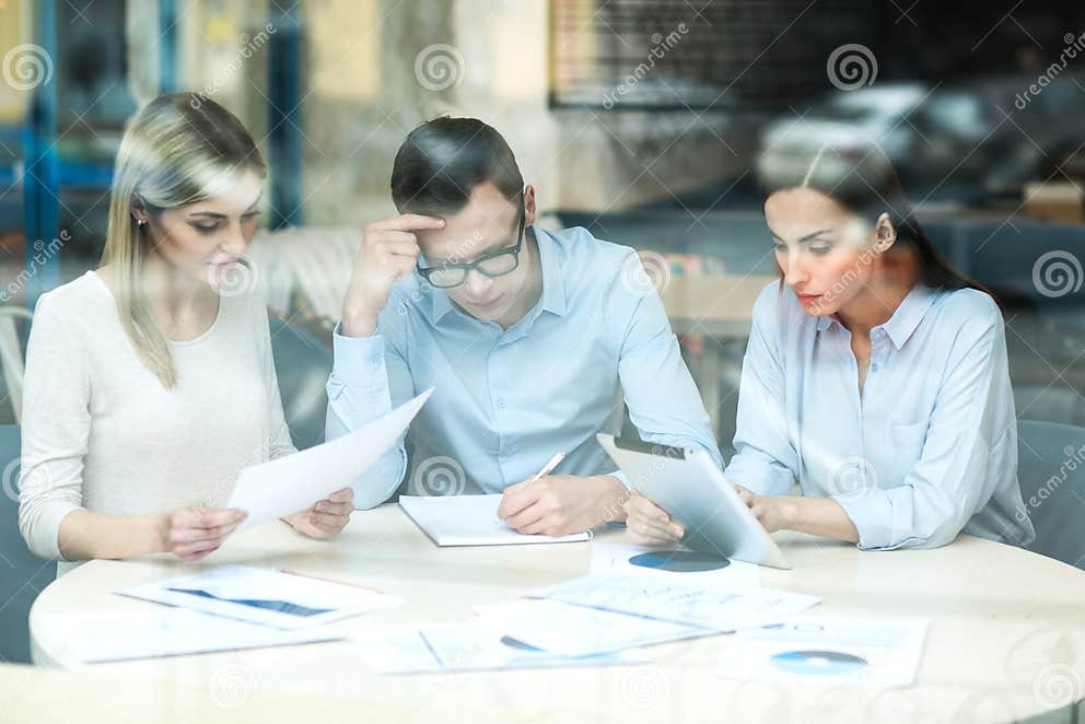 Professional Team Working on the Project. Stock Photo - Image of team ...