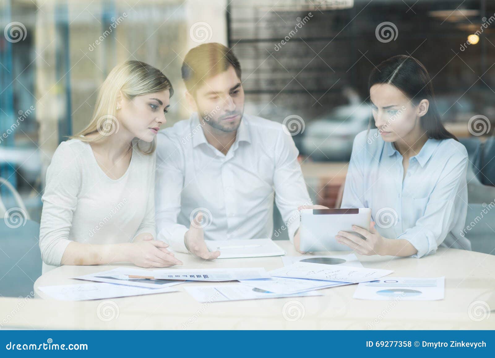 Professional Team Working on the Project Stock Photo - Image of casual ...